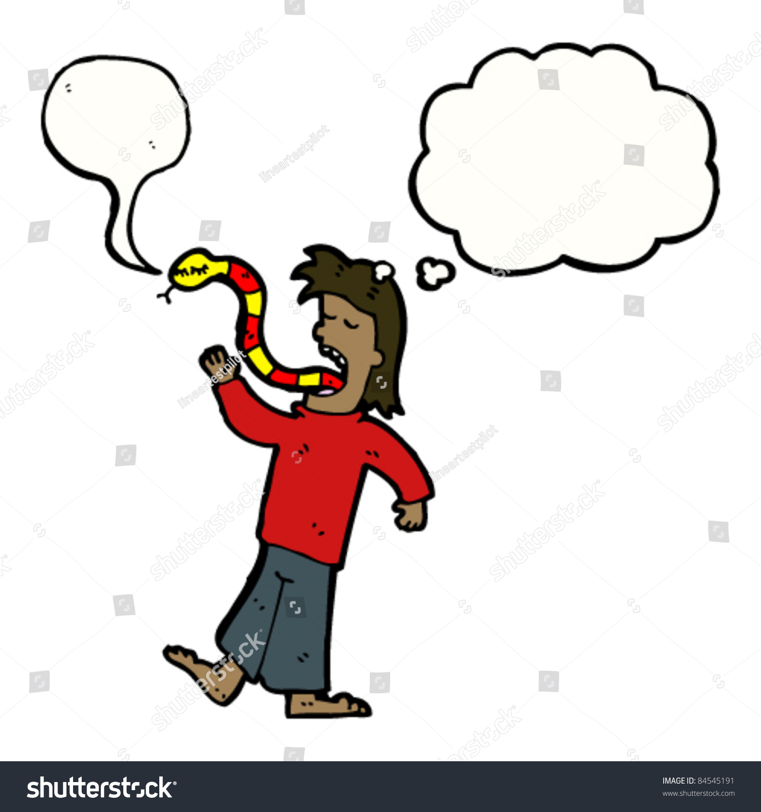 Cartoon Man Lying Stock Vector (Royalty Free) 84545191