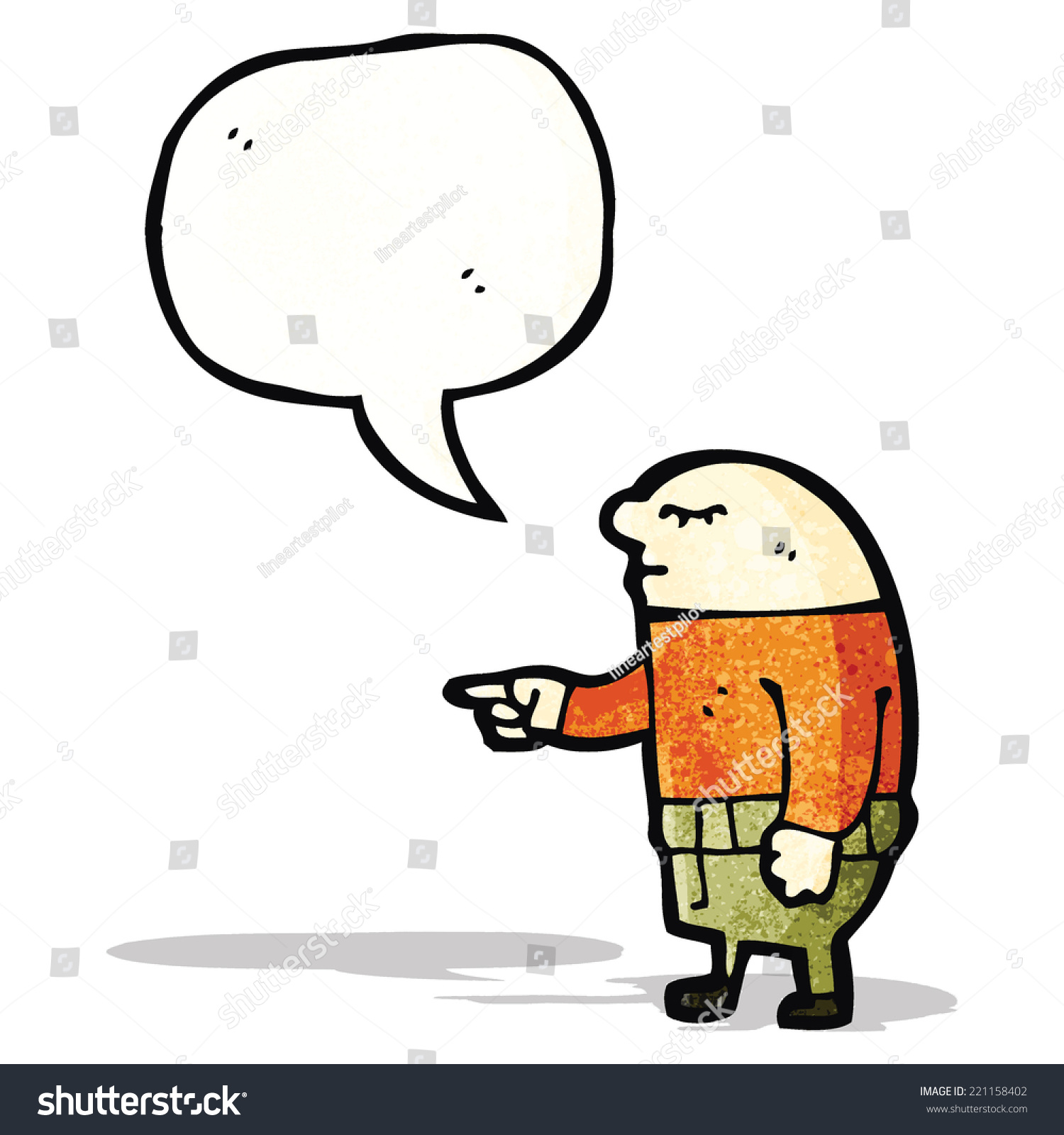 Cartoon Man Pointing Stock Vector (Royalty Free) 221158402