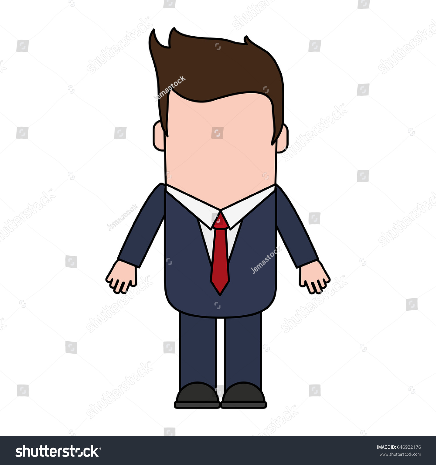Cartoon Man Profile Stock Vector (Royalty Free) 646922176 | Shutterstock