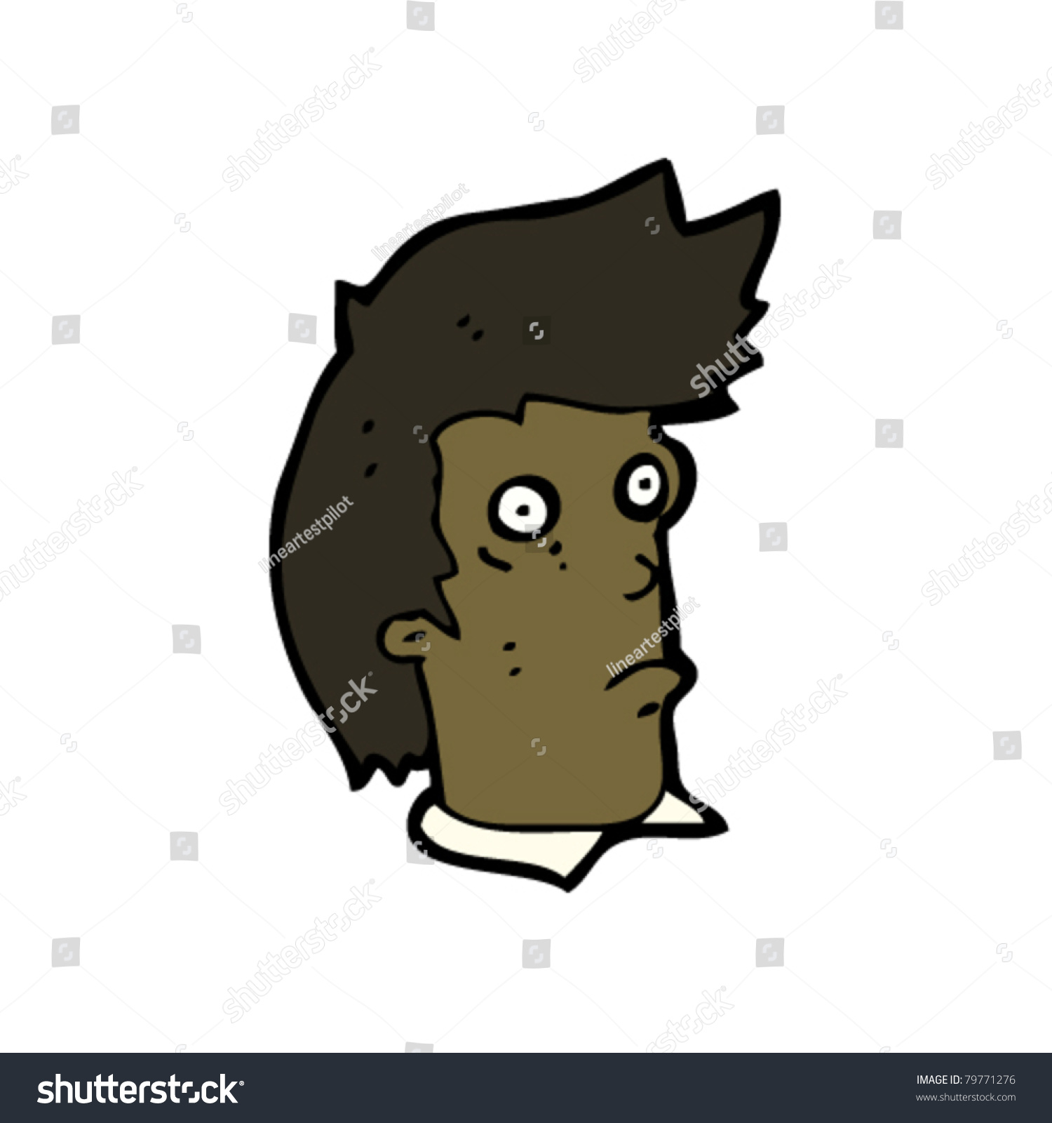 Guy Shocked Face Drawing