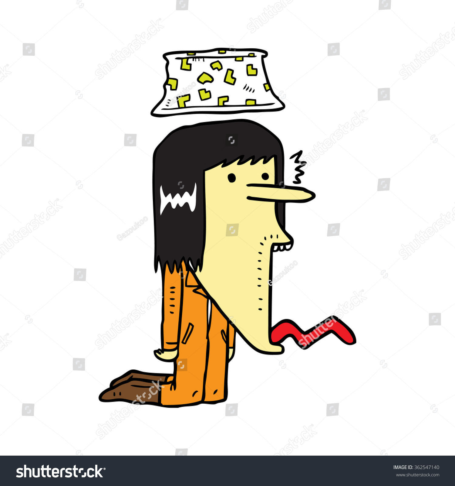 Cartoon Man Shocked Stock Vector (Royalty Free) 362547140 | Shutterstock