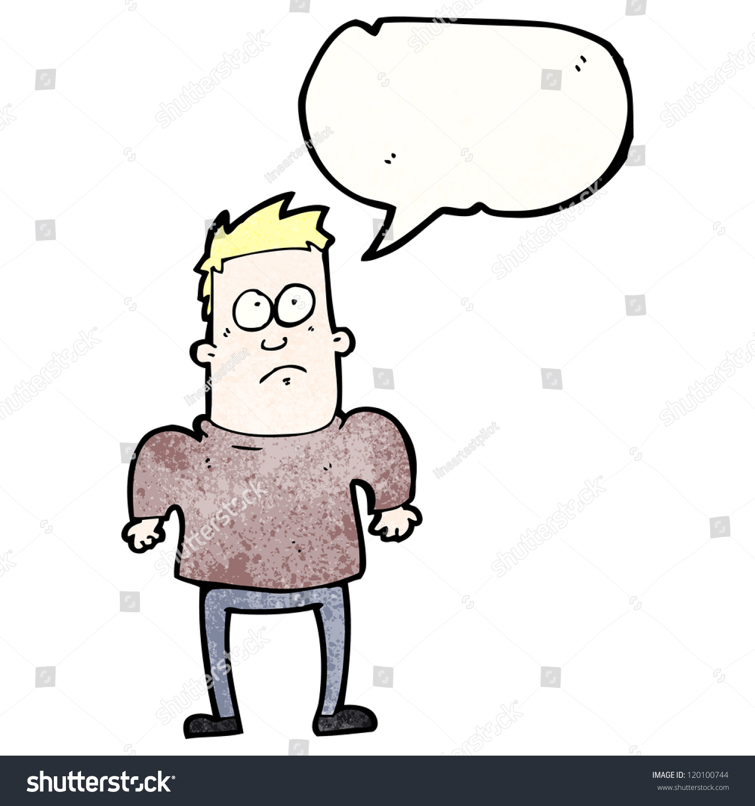Cartoon Man Shrugging Stock Vector (Royalty Free) 120100744 | Shutterstock