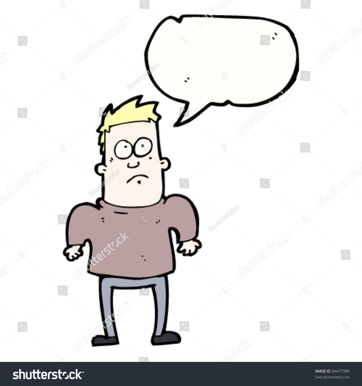 Cartoon Man Shrugging Stock Vector (Royalty Free) 84477904 | Shutterstock