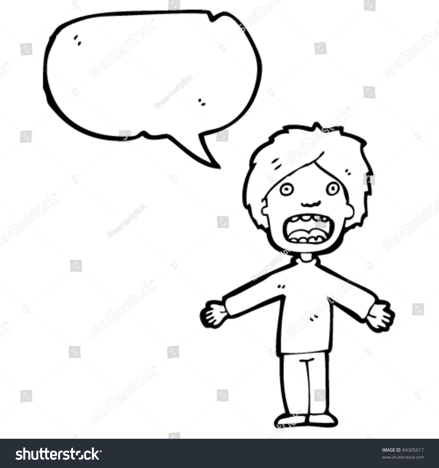 Cartoon Man Talking Stock Vector (Royalty Free) 84305617 | Shutterstock