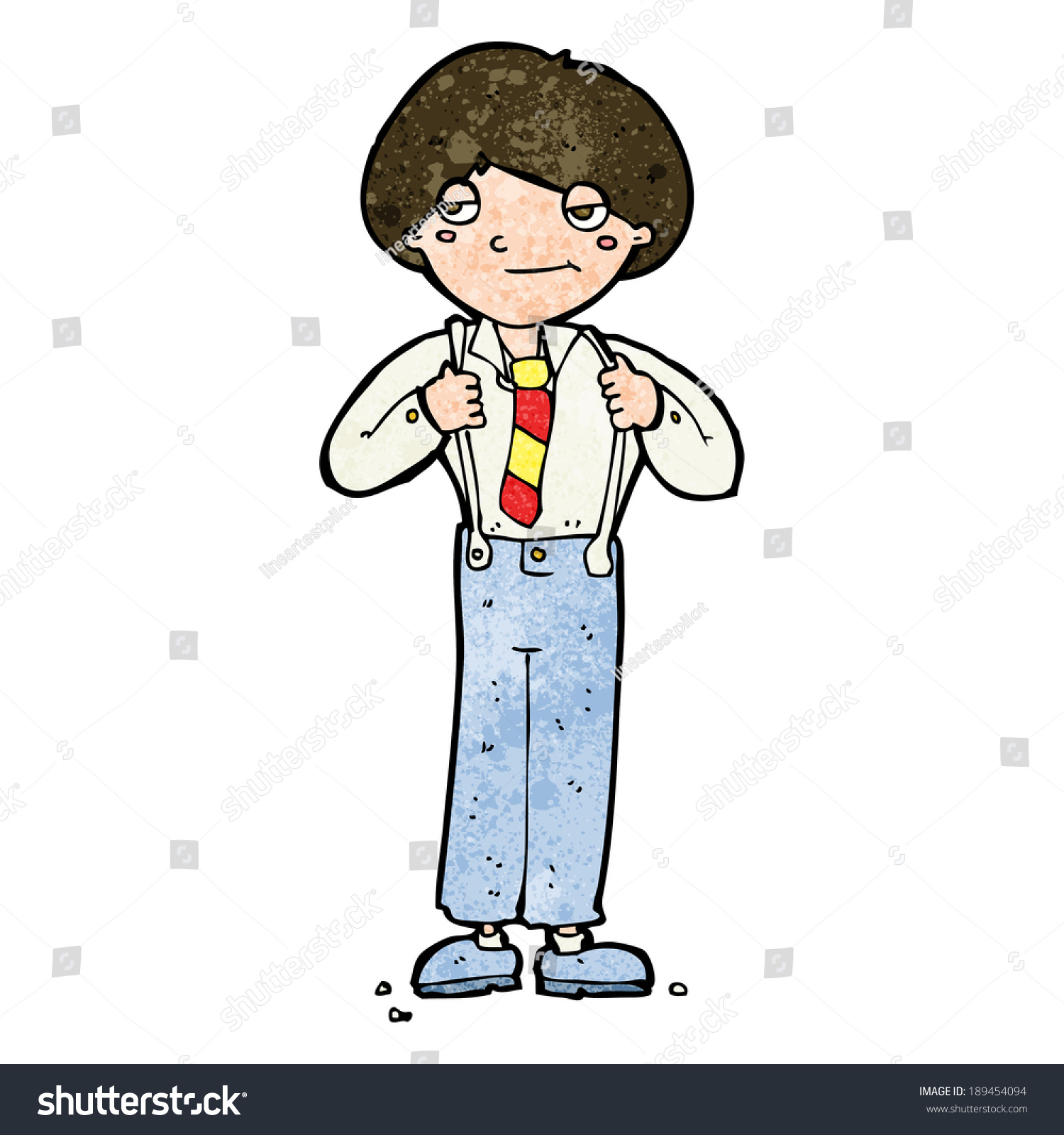 Cartoon Man Wearing Braces Stock Vector (Royalty Free) 189454094 ...