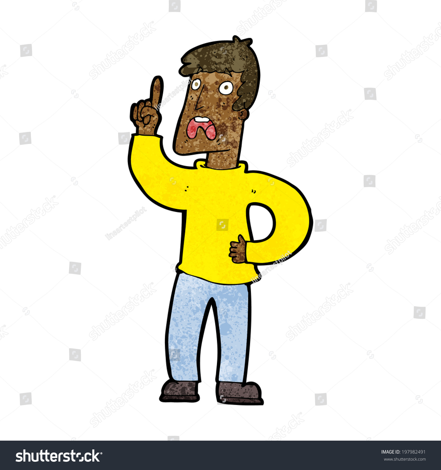 Cartoon Man Complaint Stock Vector (Royalty Free) 197982491
