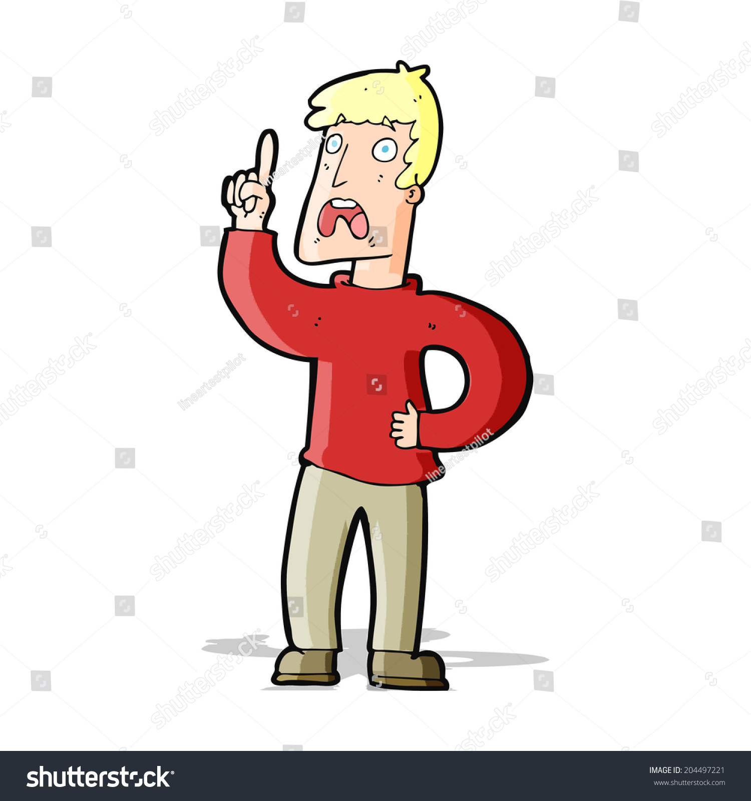 Cartoon Man Complaint Stock Vector (Royalty Free) 204497221 | Shutterstock
