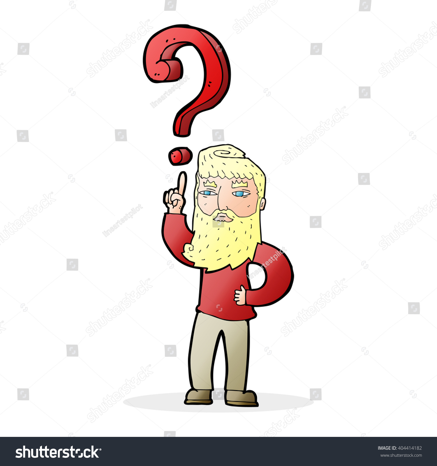 Cartoon Man Question Stock Vector (Royalty Free) 404414182 | Shutterstock