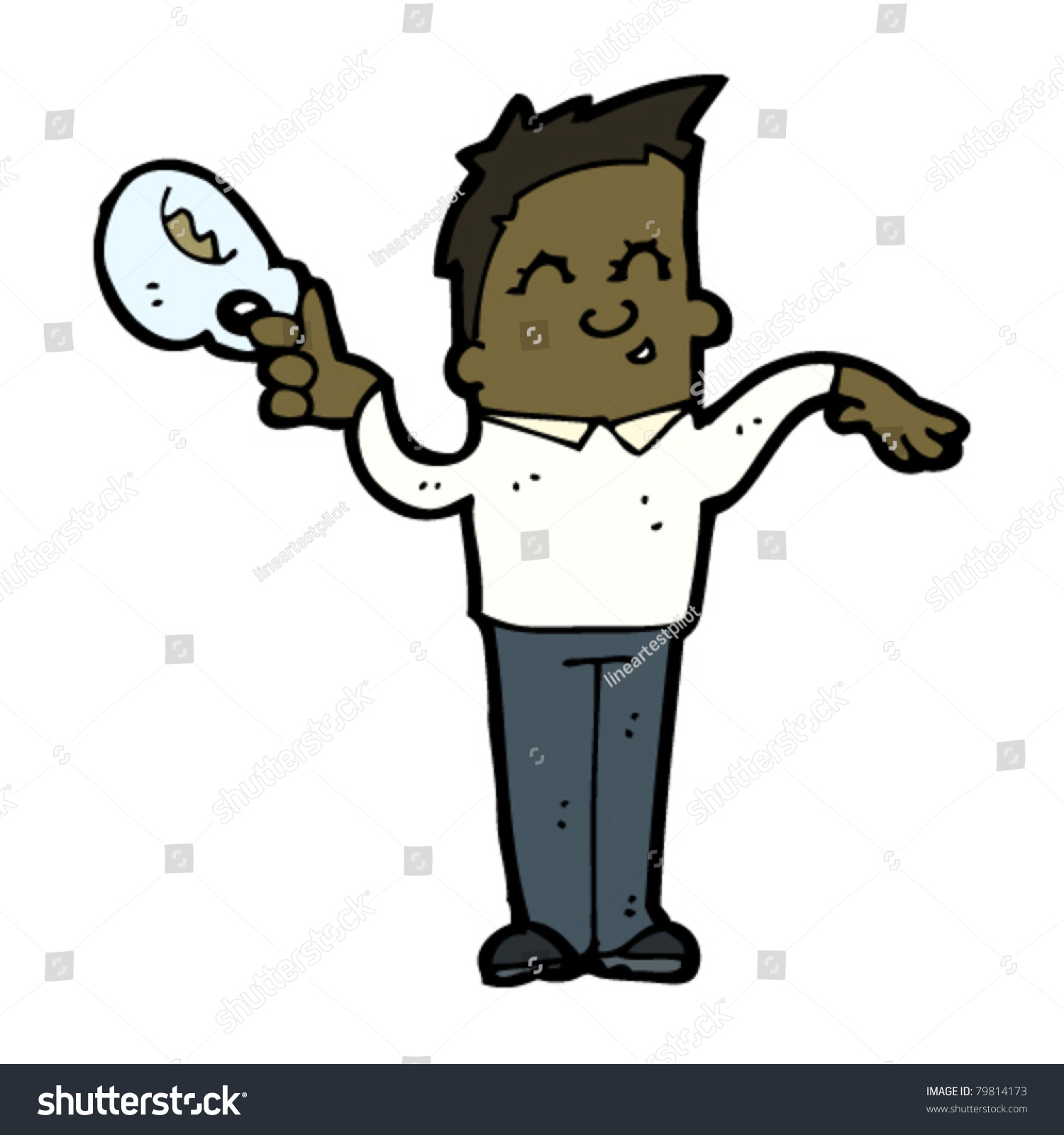 Cartoon Man Teacup: เวกเตอร์สต็อก (ปลอดค่าลิขสิทธิ์) 79814173 ...