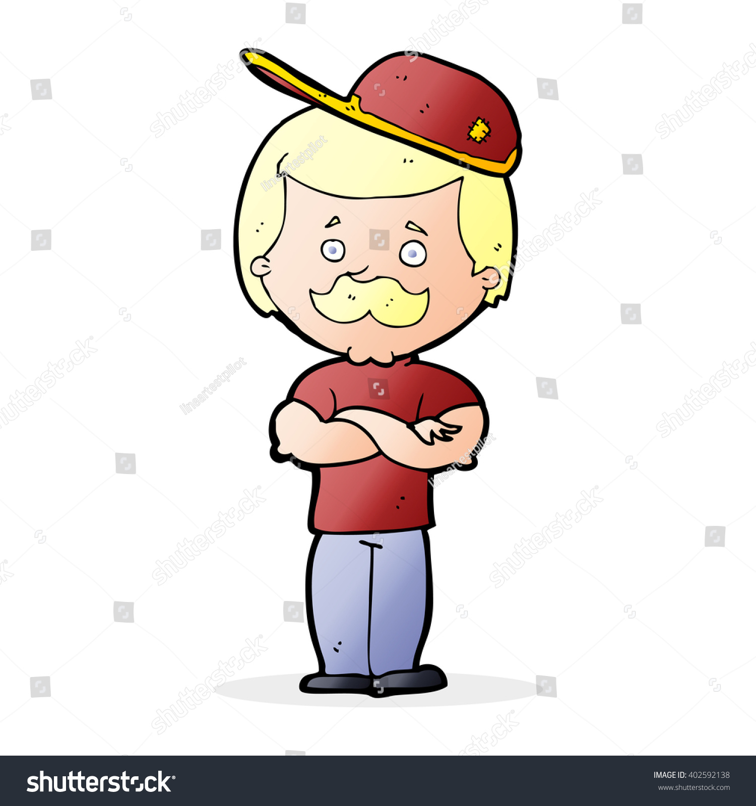 Cartoon Manly Man Stock Vector (Royalty Free) 402592138 | Shutterstock