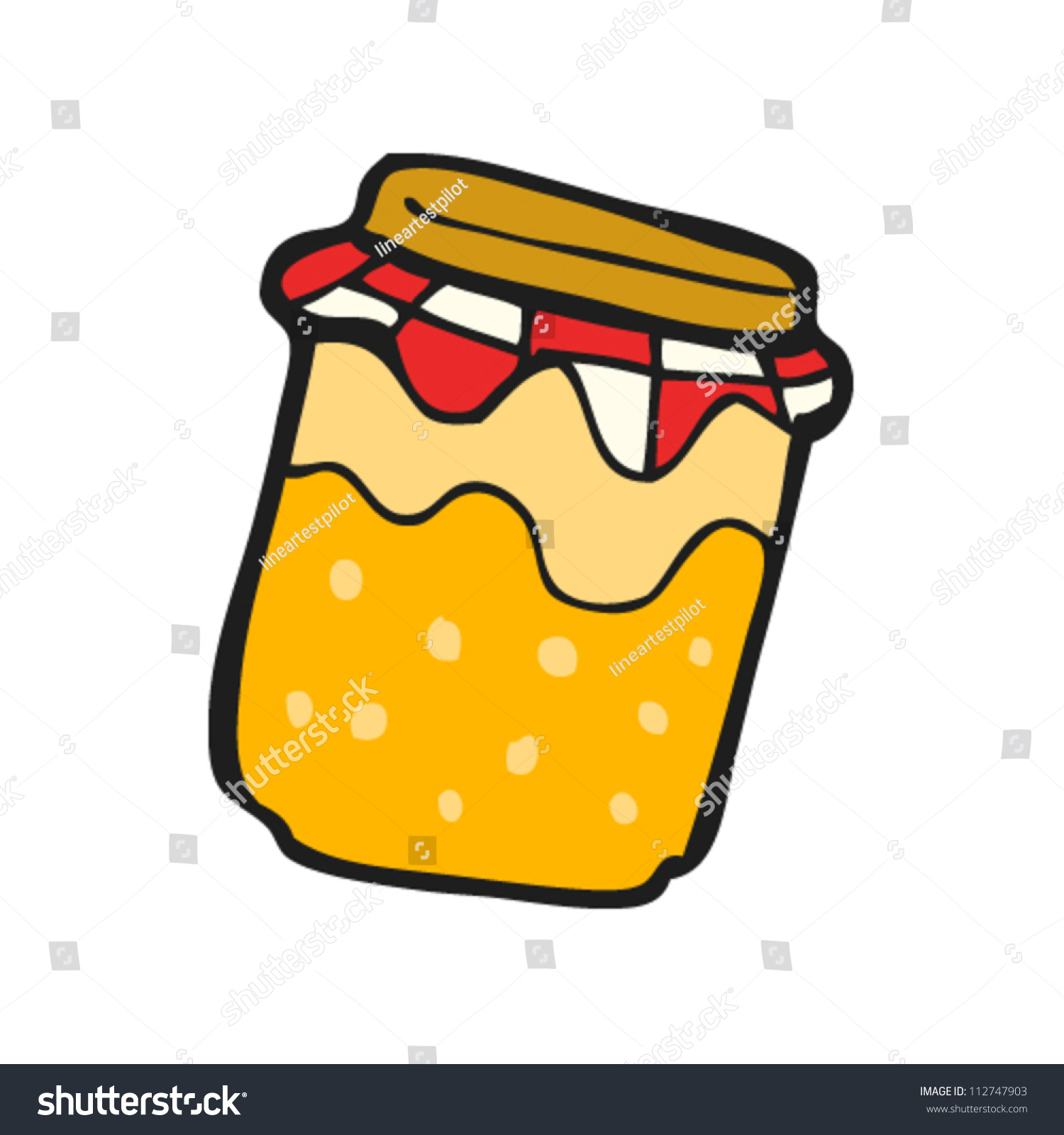 Cartoon Marmalade Jar Stock Vector (Royalty Free) 112747903 | Shutterstock