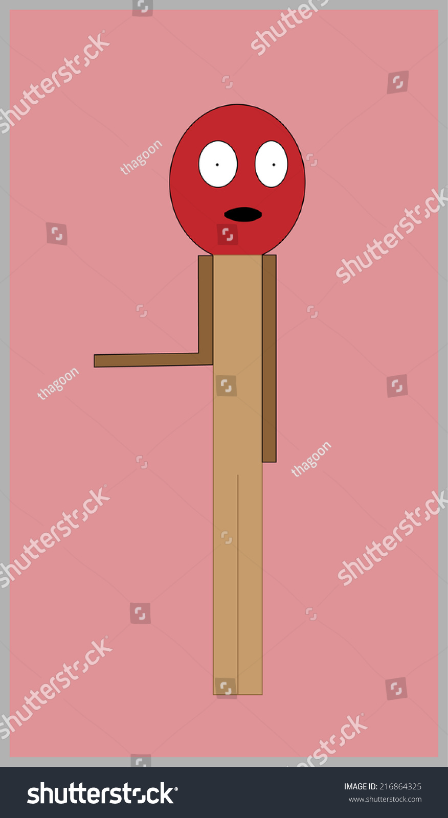Cartoon Match Stock Vector (Royalty Free) 216864325 | Shutterstock