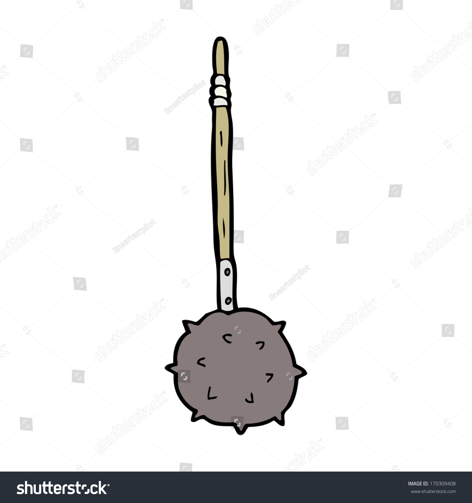 Cartoon Medieval Mace Stock Vector (Royalty Free) 170309408 | Shutterstock