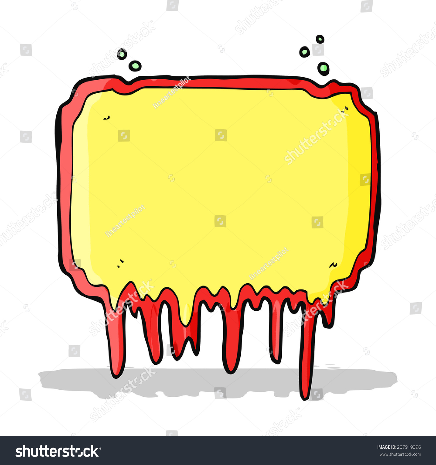 Cartoon Melting Frame Stock Vector (Royalty Free) 207919396
