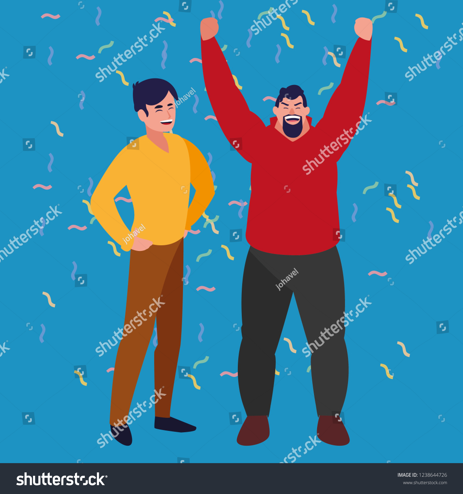 Cartoon Men Design Stock Vector (Royalty Free) 1238644726
