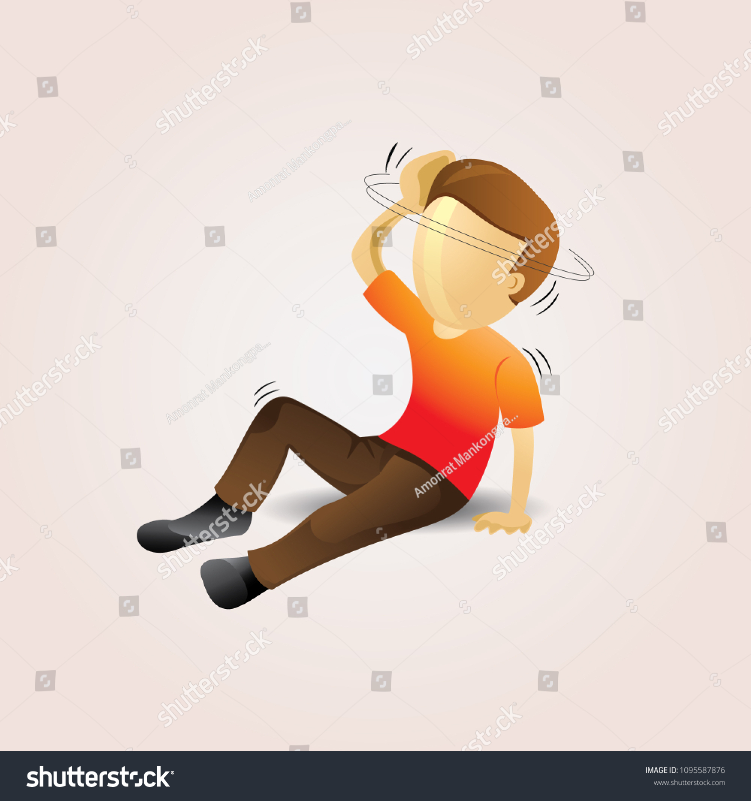 Cartoon Men Intoxication: vector de stock (libre de regalías ...