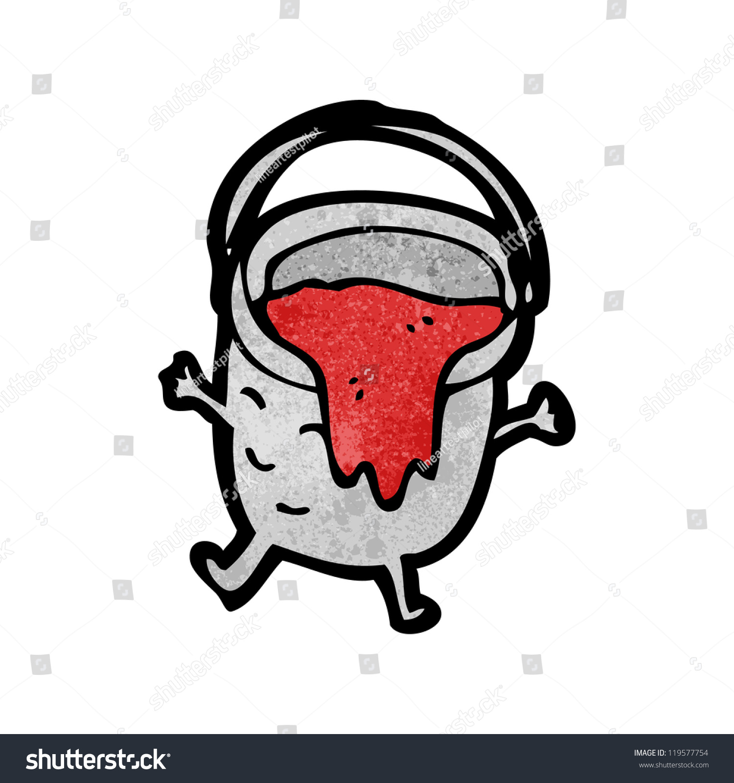 Cartoon Messy Bucket Stock Vector (Royalty Free) 119577754 | Shutterstock