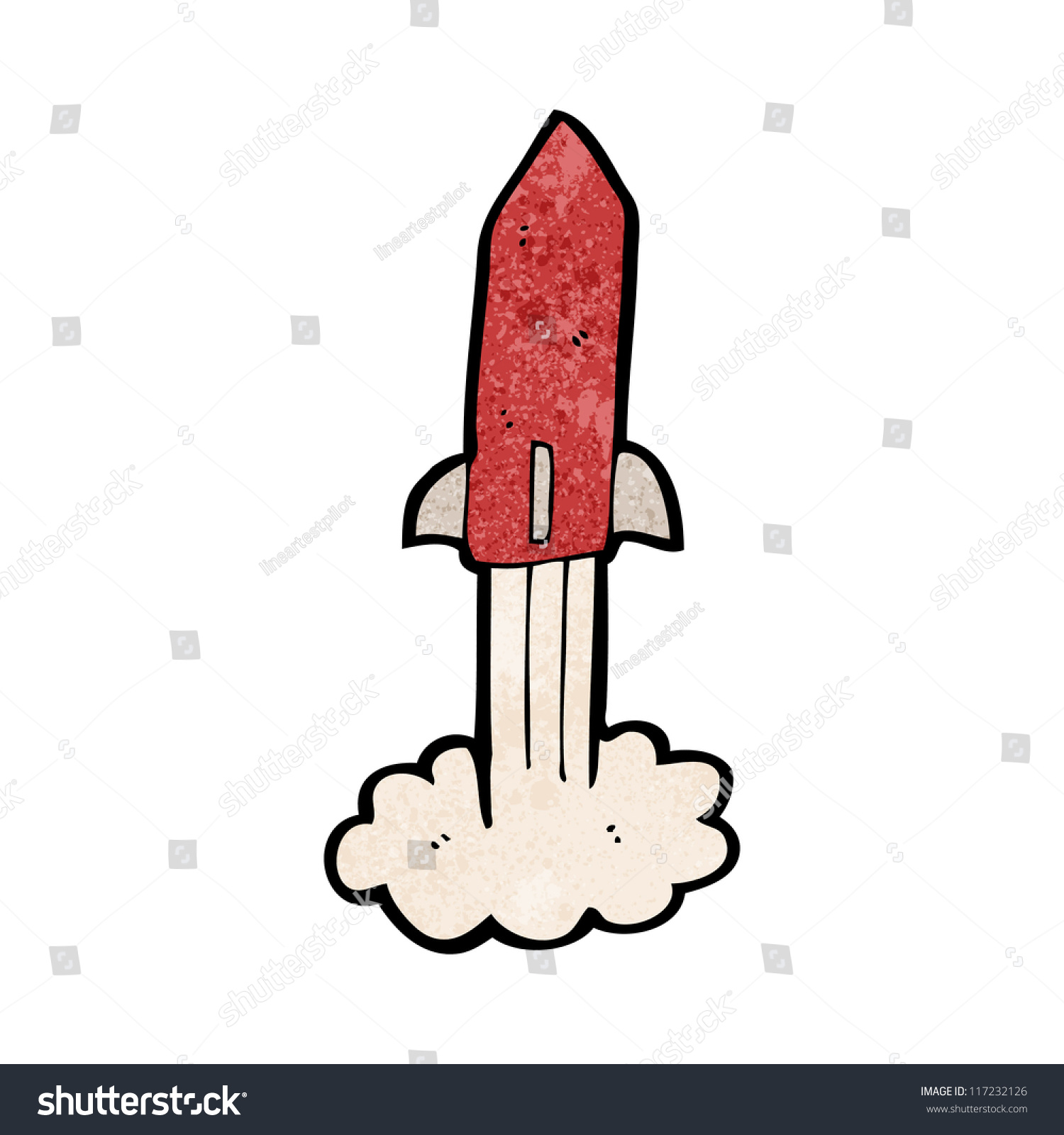 Cartoon Missile Stock Vector Illustration 117232126 : Shutterstock