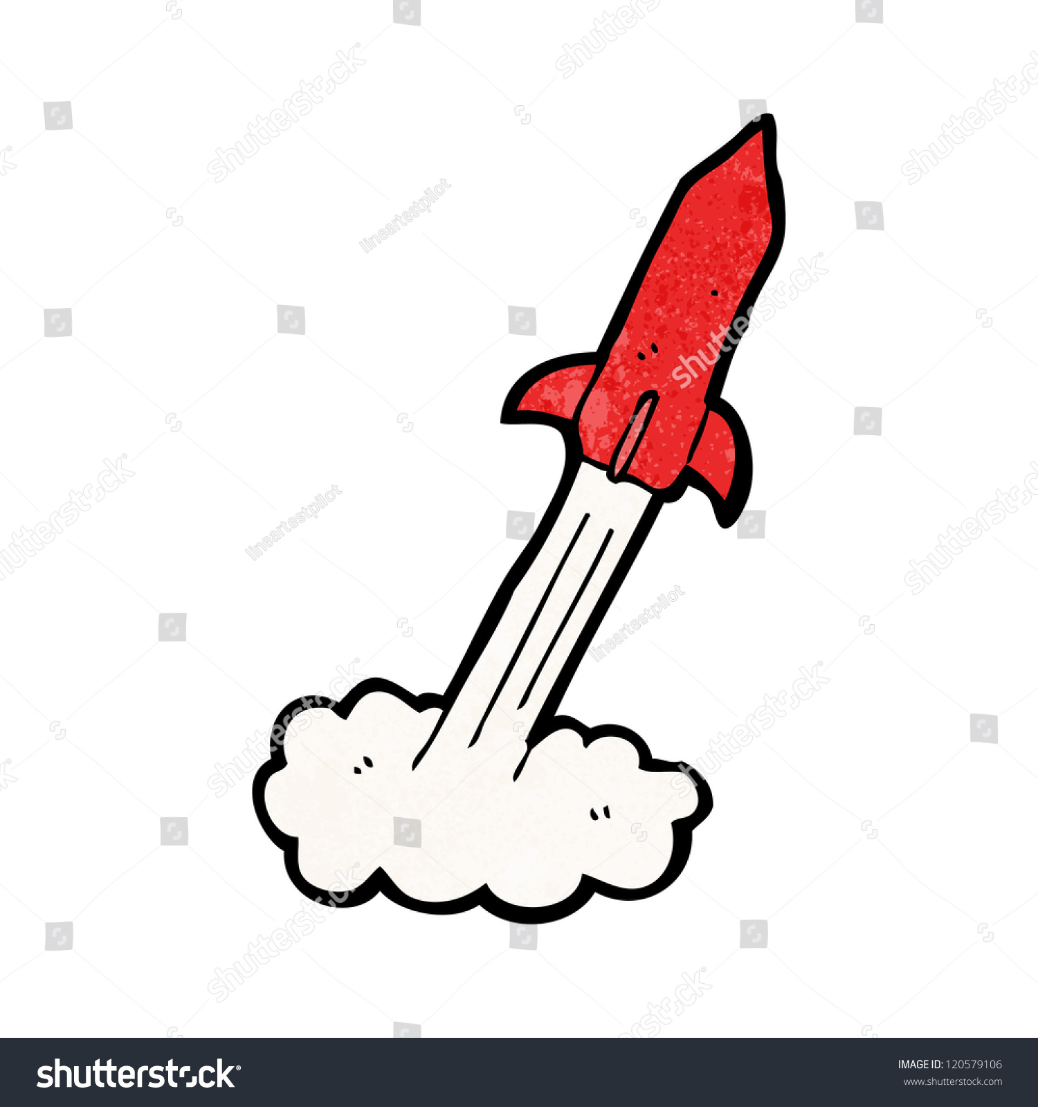 Cartoon Missile Stock Vector (Royalty Free) 120579106 | Shutterstock