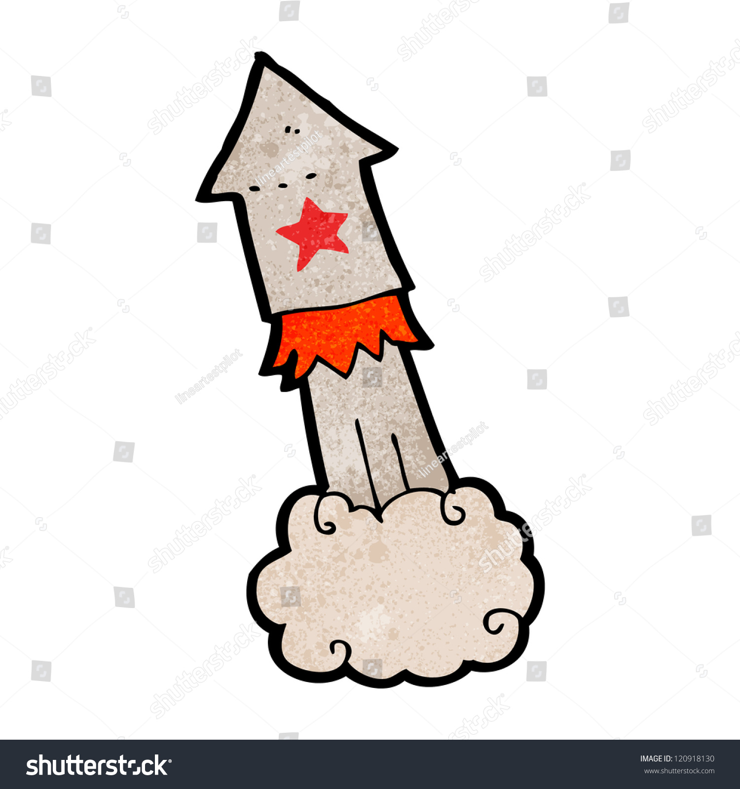 Cartoon Missile Stock Vector (Royalty Free) 120918130