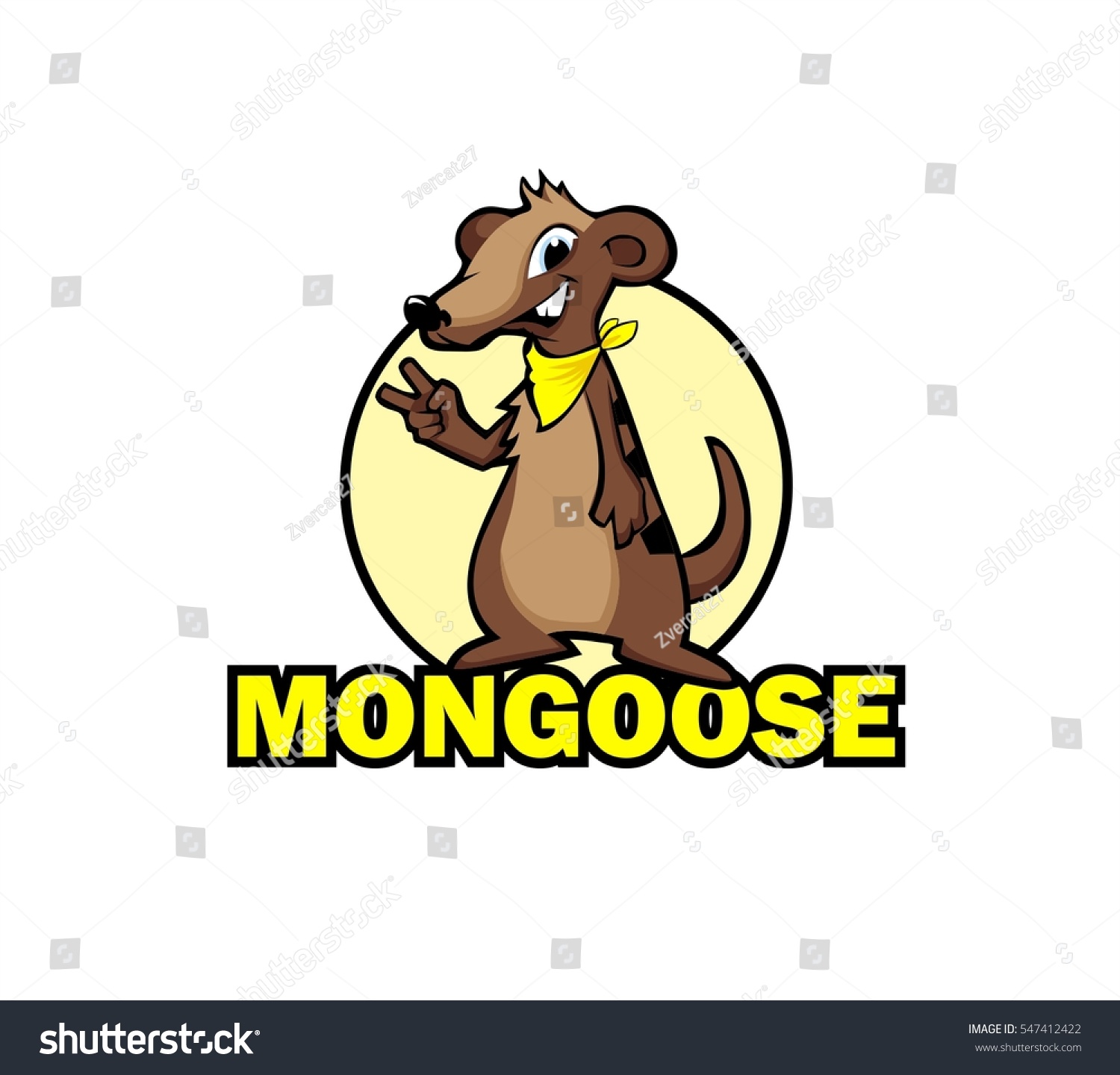 Cartoon Mongoose Vector Illustration Stock Vector (Royalty Free) 547412422
