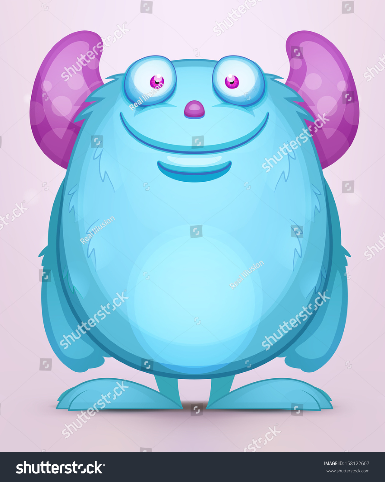 Cartoon Monster Stock Vector (Royalty Free) 158122607