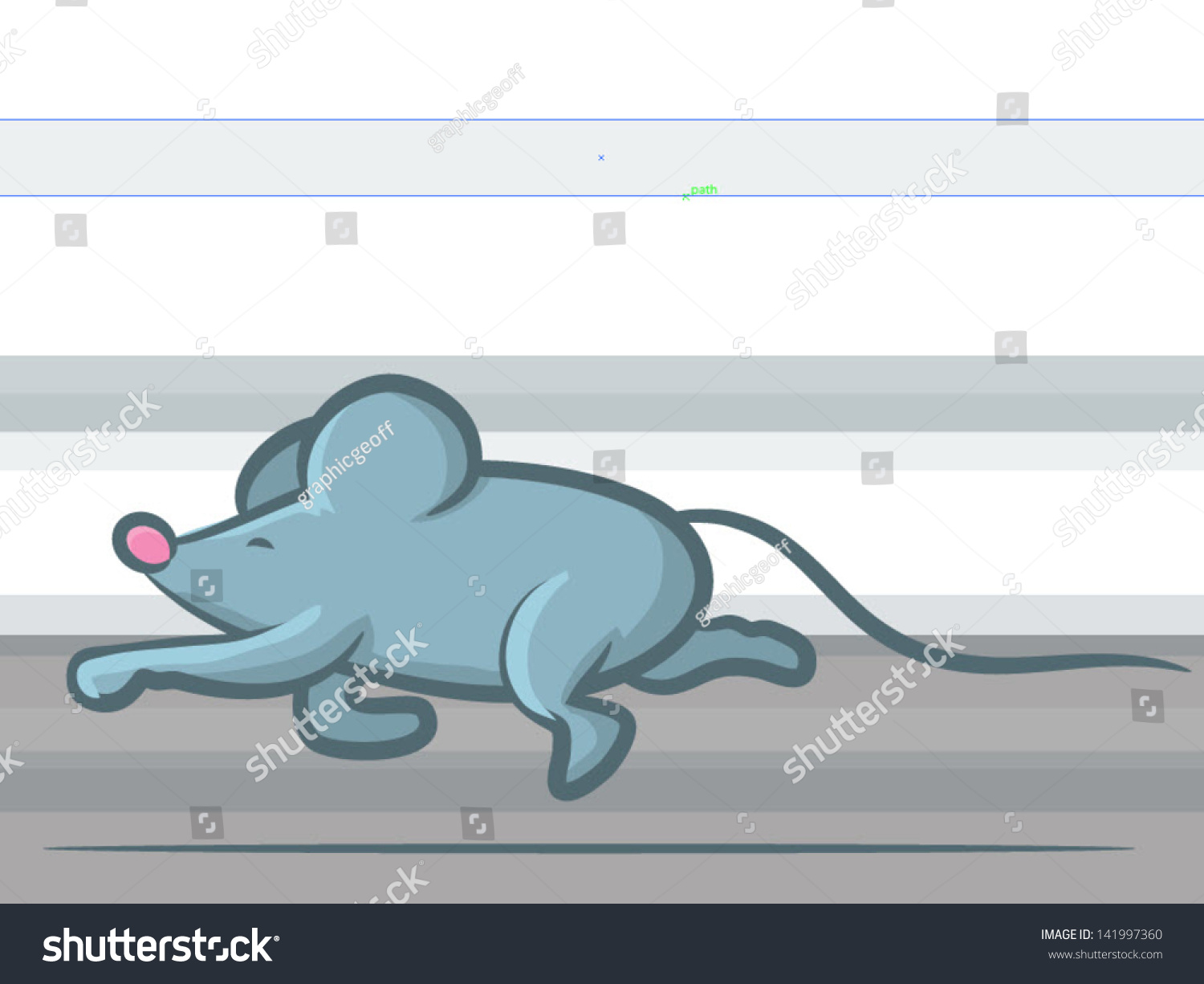 Cartoon Mouse Running Fast: เวกเตอร์สต็อก (ปลอดค่าลิขสิทธิ์) 141997360 ...