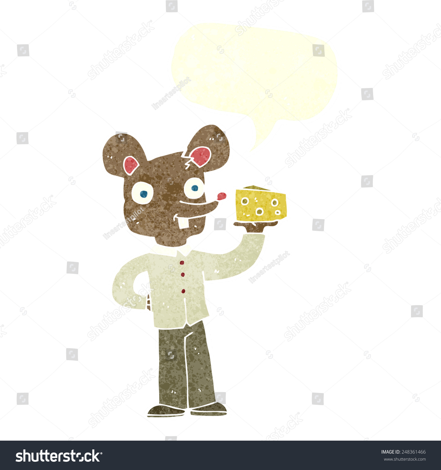Cartoon Mouse Cheese Stock Vector (Royalty Free) 248361466 | Shutterstock