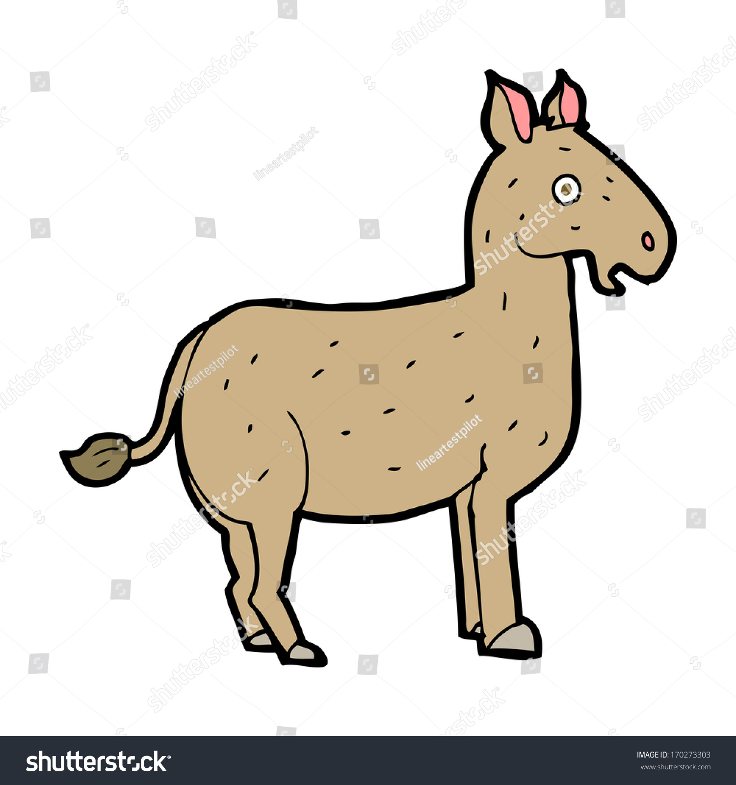 mula de caricatura: vector de stock (libre de regalías) 170273303 ...