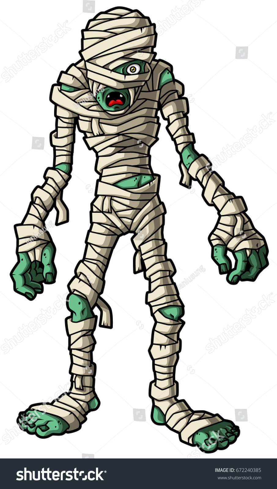 Cartoon Mummy: เวกเตอร์สต็อก (ปลอดค่าลิขสิทธิ์) 672240385 | Shutterstock