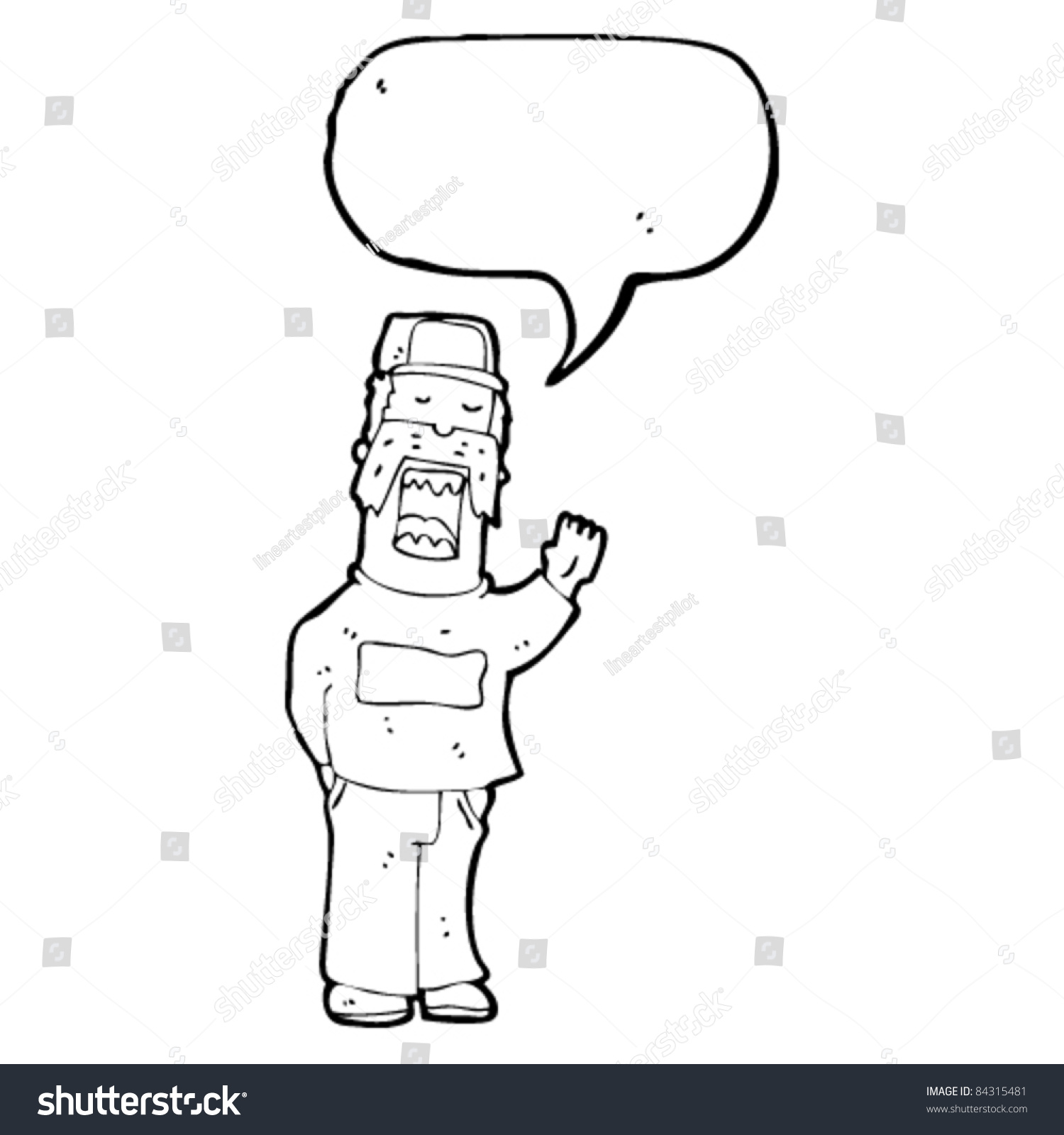 Cartoon Mustache Man Stock Vector (Royalty Free) 84315481 | Shutterstock