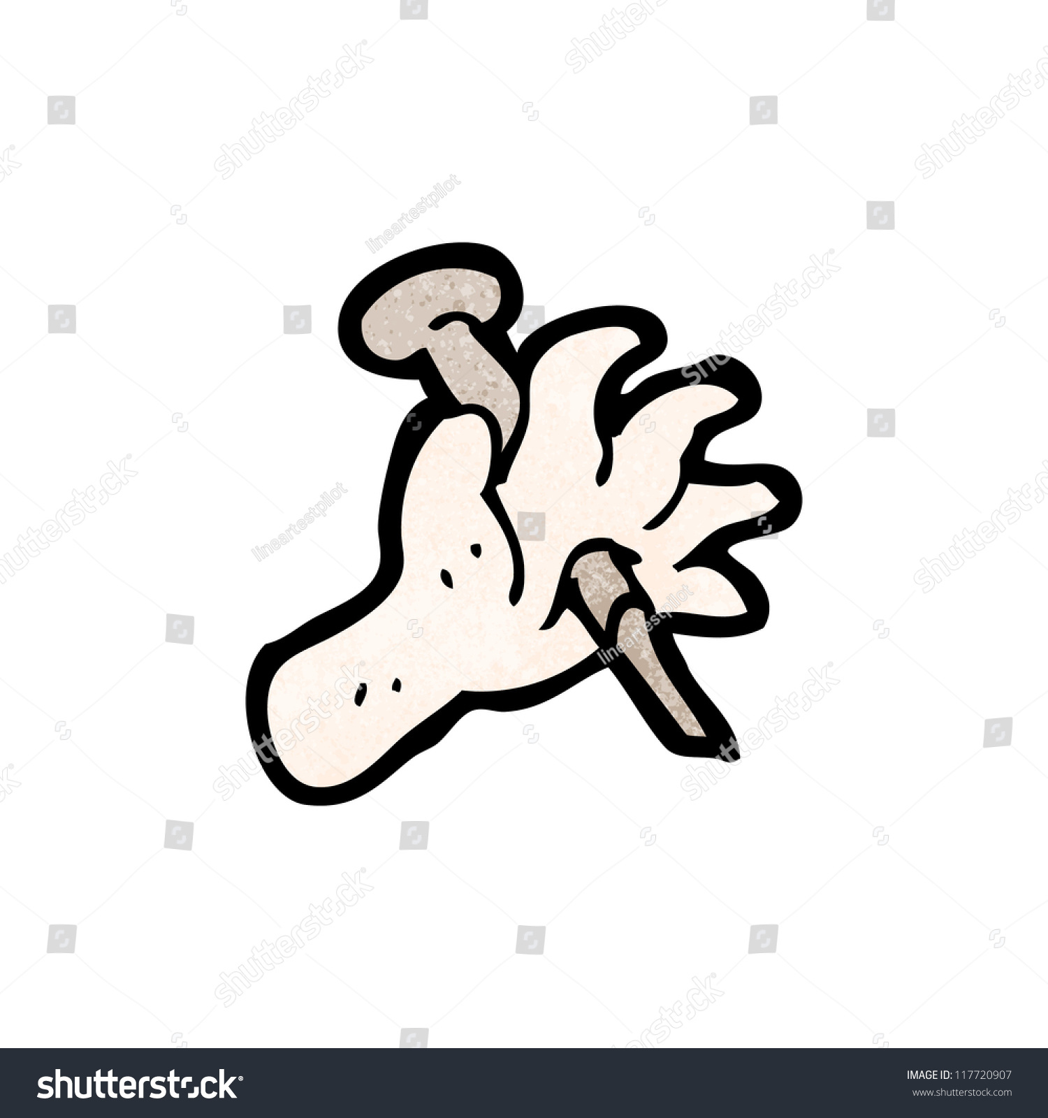 Cartoon Nail Through Hand Stock Vector (Royalty Free) 117720907 ...
