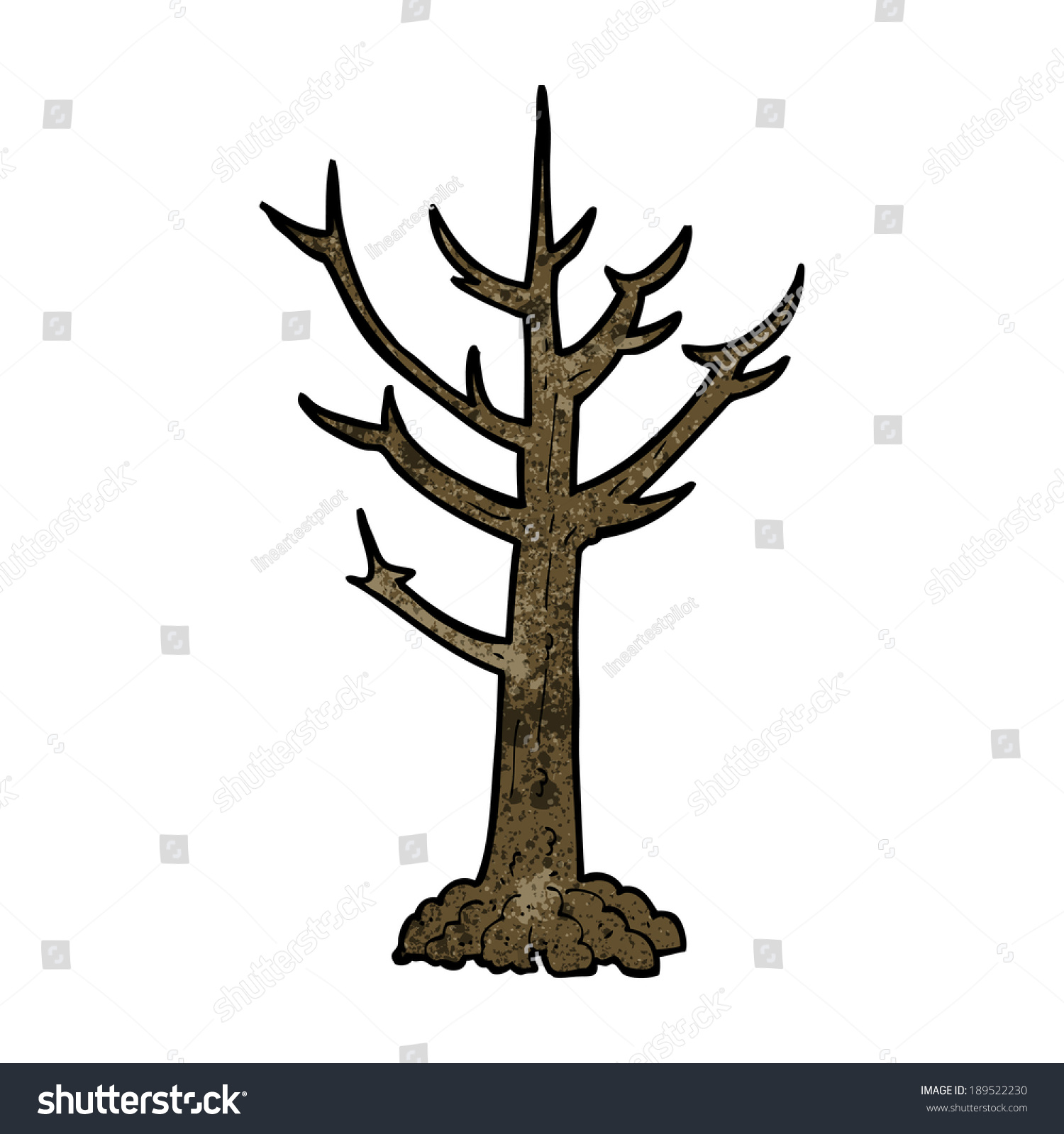 Cartoon Naked Tree: เวกเตอร์สต็อก (ปลอดค่าลิขสิทธิ์) 189522230 ...