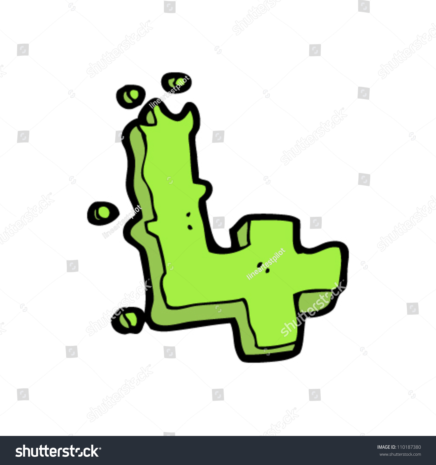 Cartoon Number 4 Stock Vector (Royalty Free) 110187380 | Shutterstock