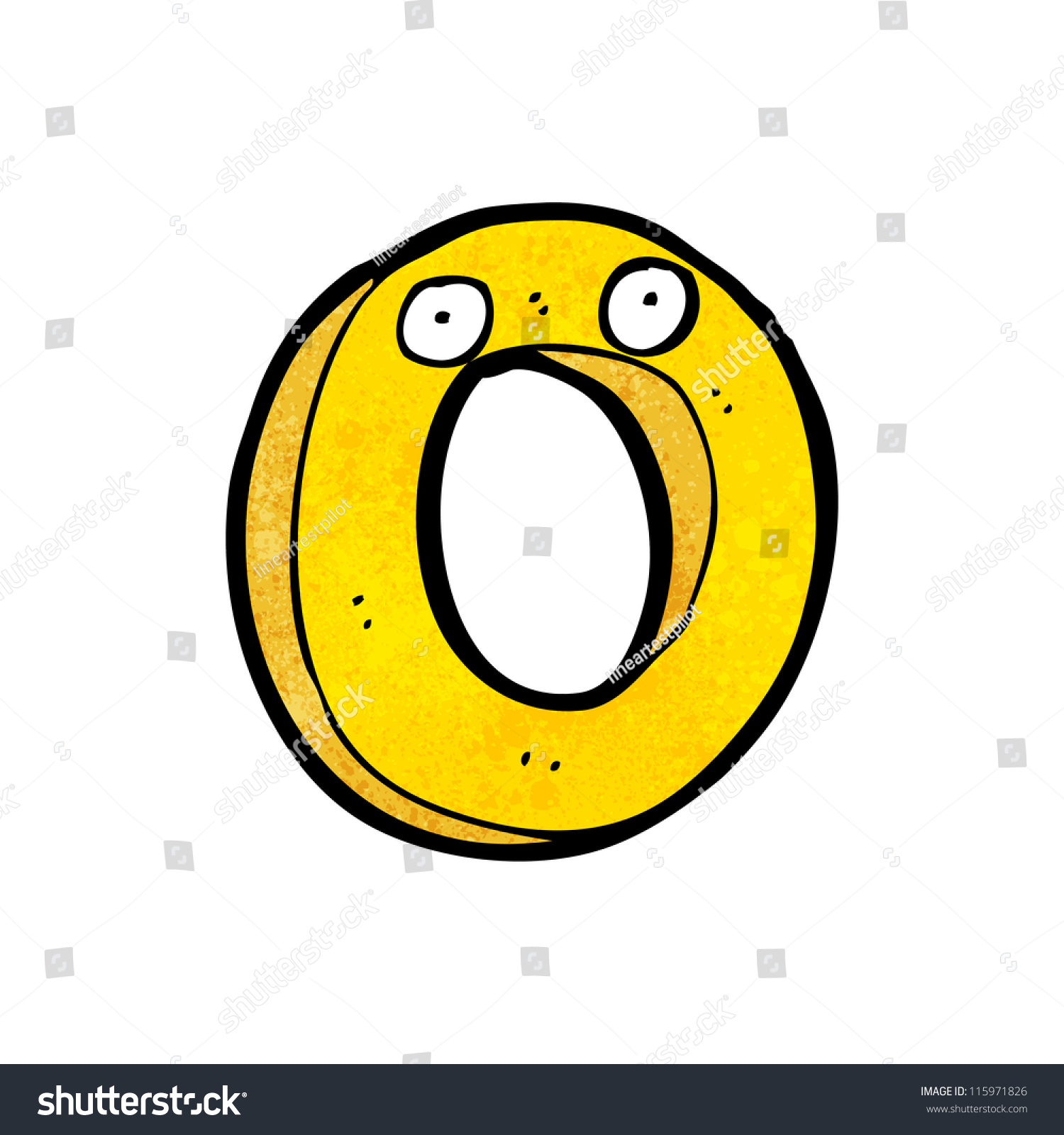 Cartoon Number 0 Stock Vector (Royalty Free) 115971826