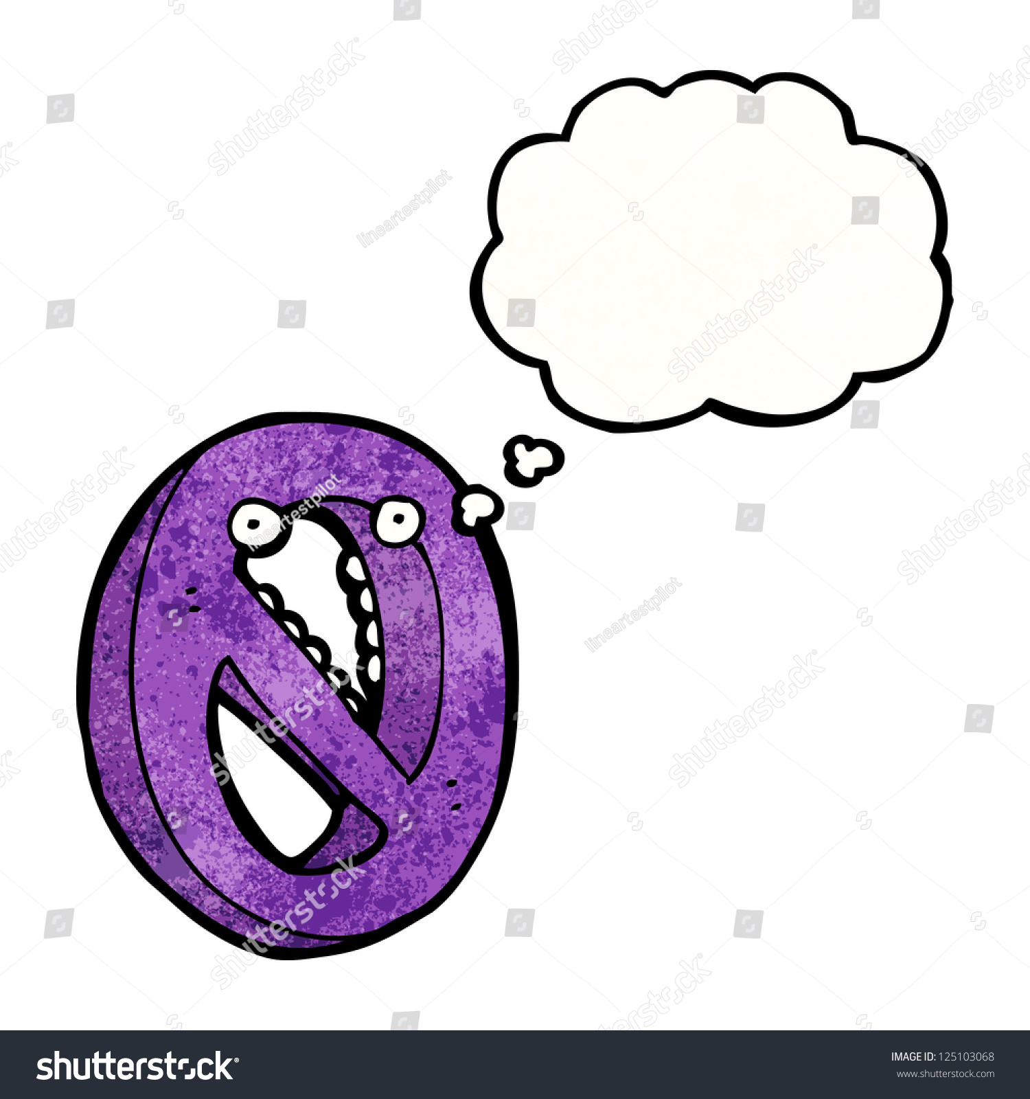 Cartoon Number Zero Stock Vector (Royalty Free) 125103068 | Shutterstock