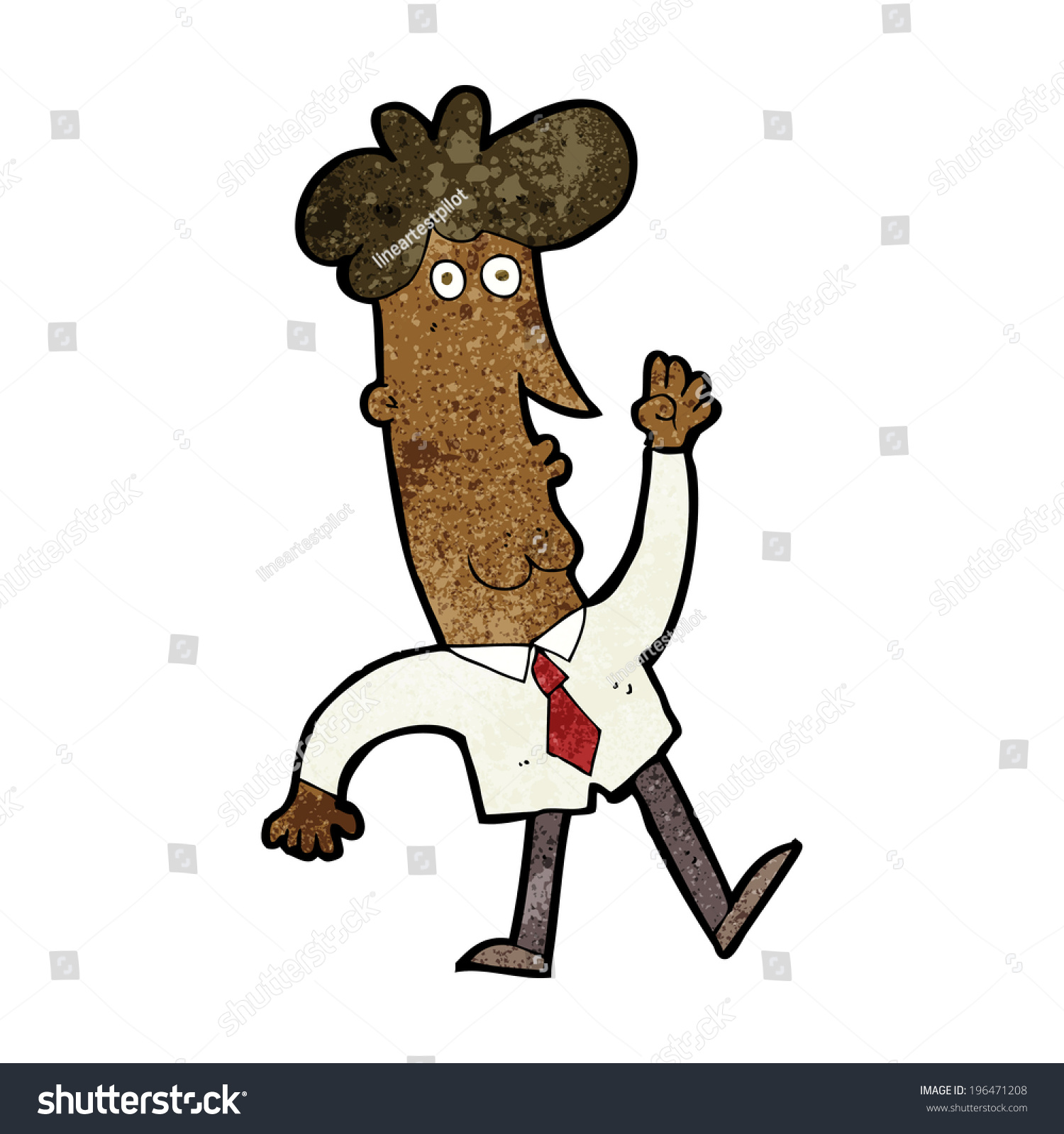 Cartoon Office Man Stock Vector (Royalty Free) 196471208
