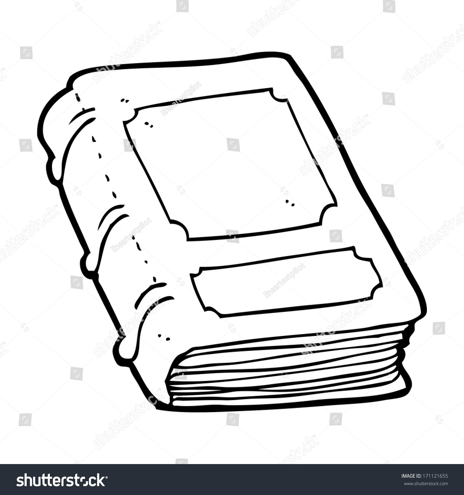 Cartoon Old Book Stock Vector (Royalty Free) 171121655 | Shutterstock