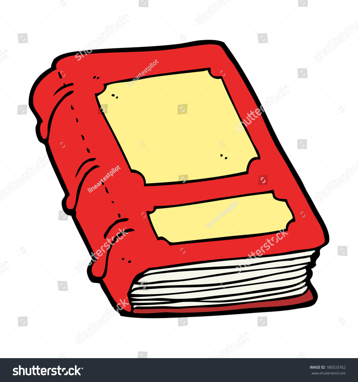 Cartoon Old Book Stock Vector (Royalty Free) 186533762 | Shutterstock