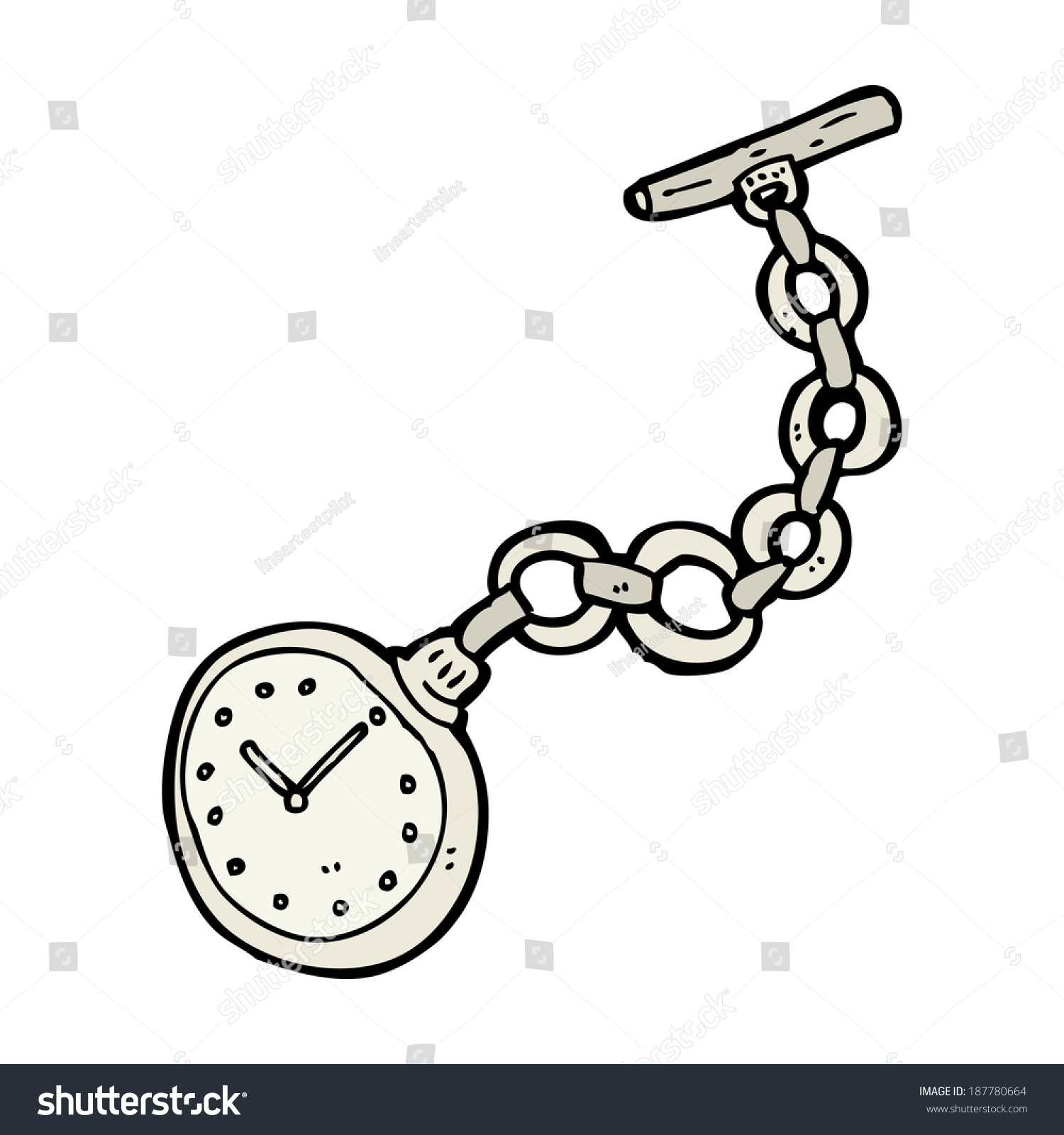 Cartoon Old Pocket Watch Stock Vector (Royalty Free) 187780664 ...