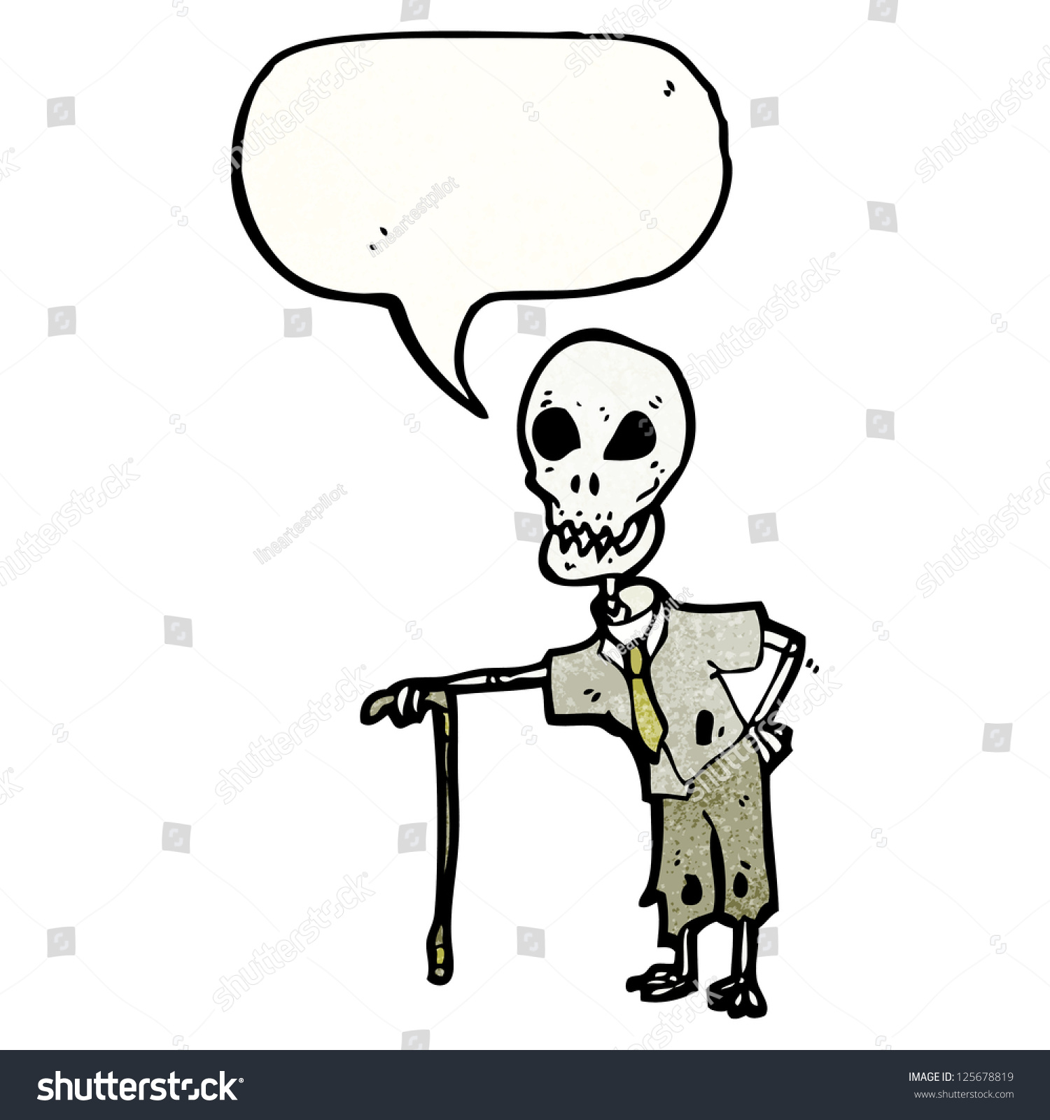 Cartoon Old Skeleton Talking: Vector có sẵn (miễn phí bản quyền ...