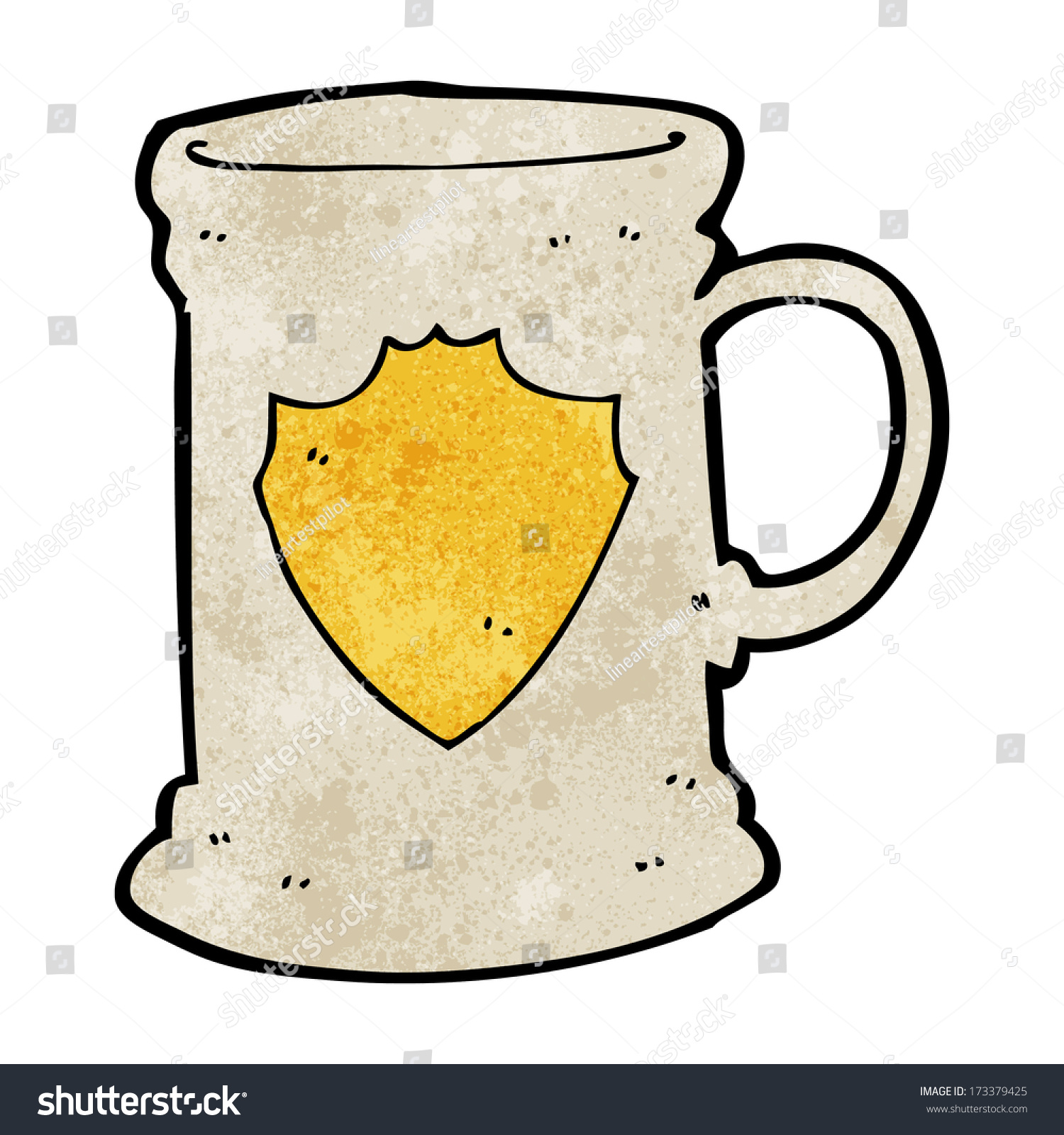 Cartoon Old Tankard Stock Vector (Royalty Free) 173379425 | Shutterstock
