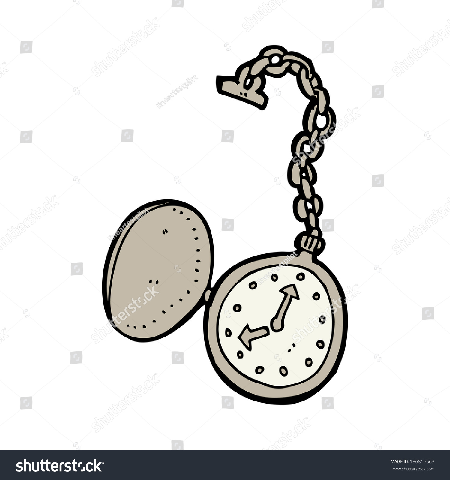 Cartoon Old Watch Stock Vector (Royalty Free) 186816563 | Shutterstock