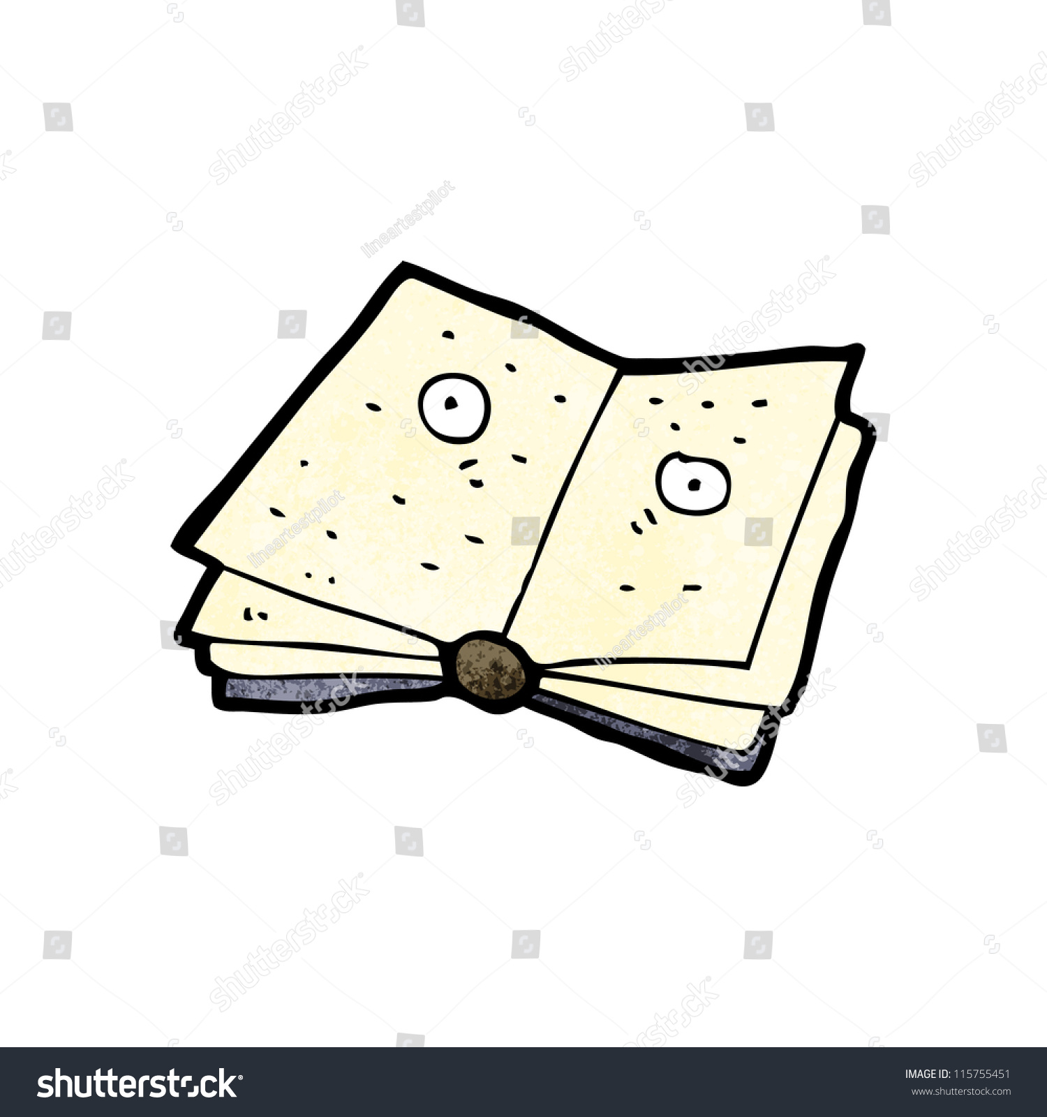Cartoon Open Book Stock Vector (Royalty Free) 115755451 | Shutterstock