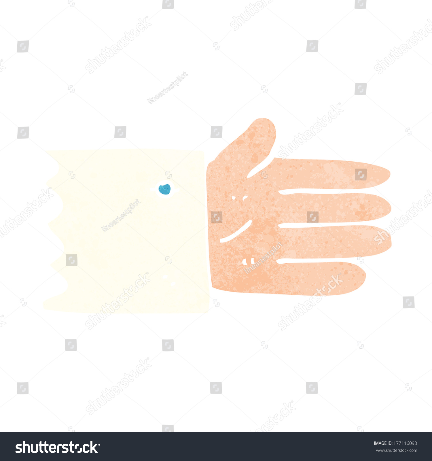 Cartoon Open Hand Symbol: vetor stock (livre de direitos) 177116090