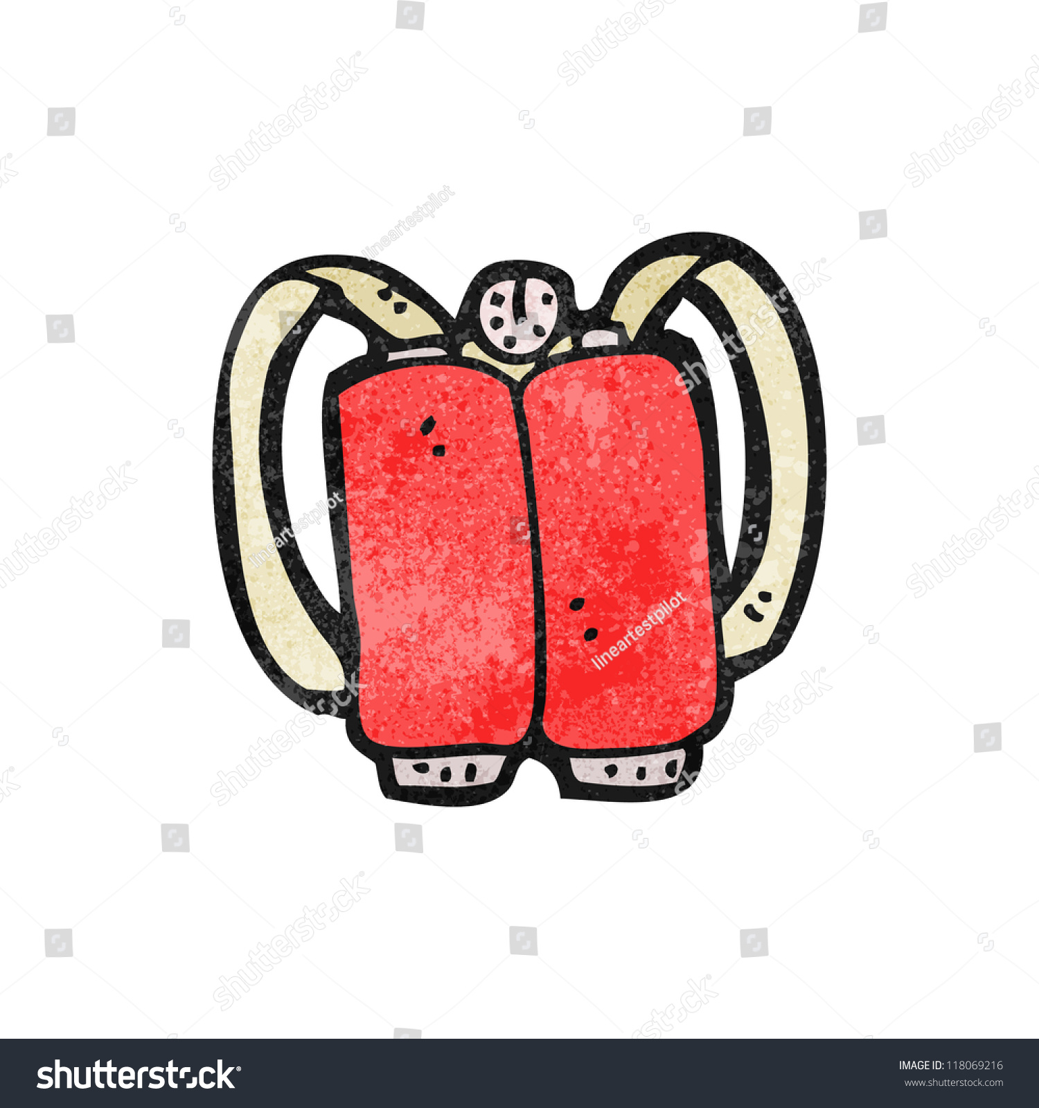 Cartoon Oxygen Tanks Stock Vector (Royalty Free) 118069216