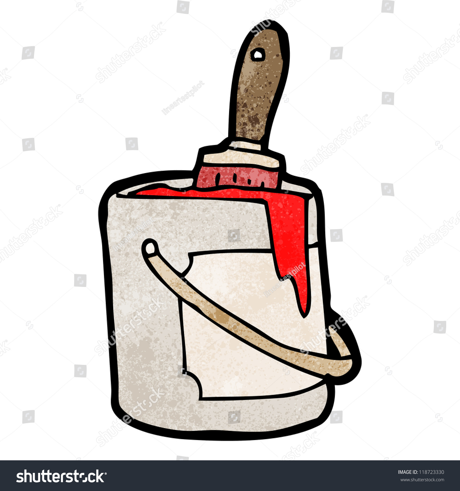Cartoon Paint Can Stock Vector (Royalty Free) 118723330