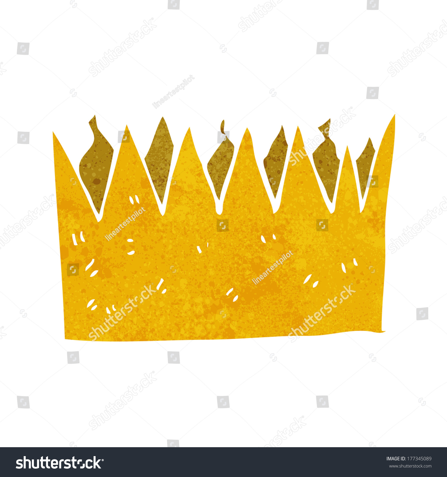Cartoon Paper Crown Stock Vector (Royalty Free) 177345089 | Shutterstock