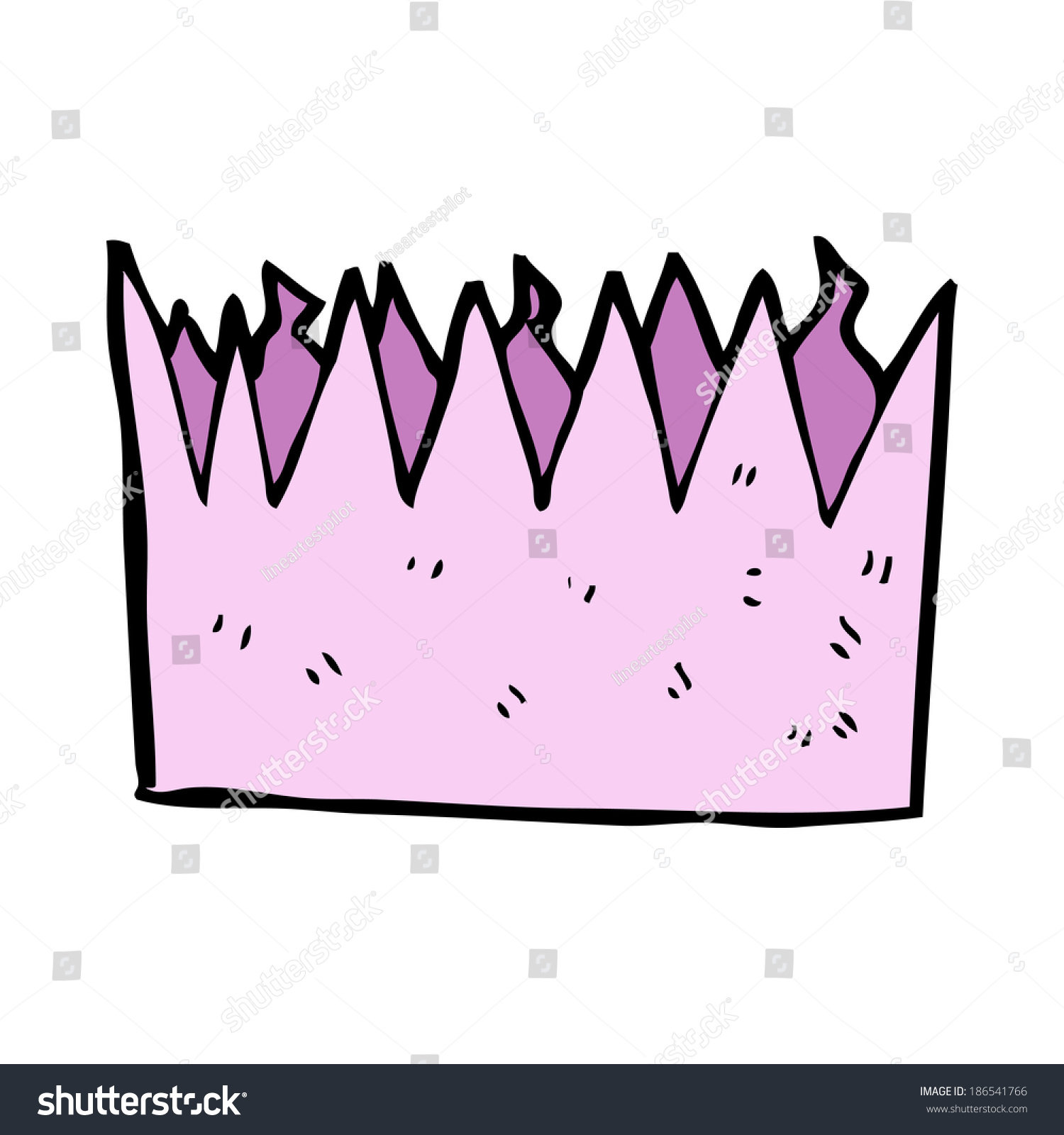 Cartoon Paper Crown Stock Vector (Royalty Free) 186541766