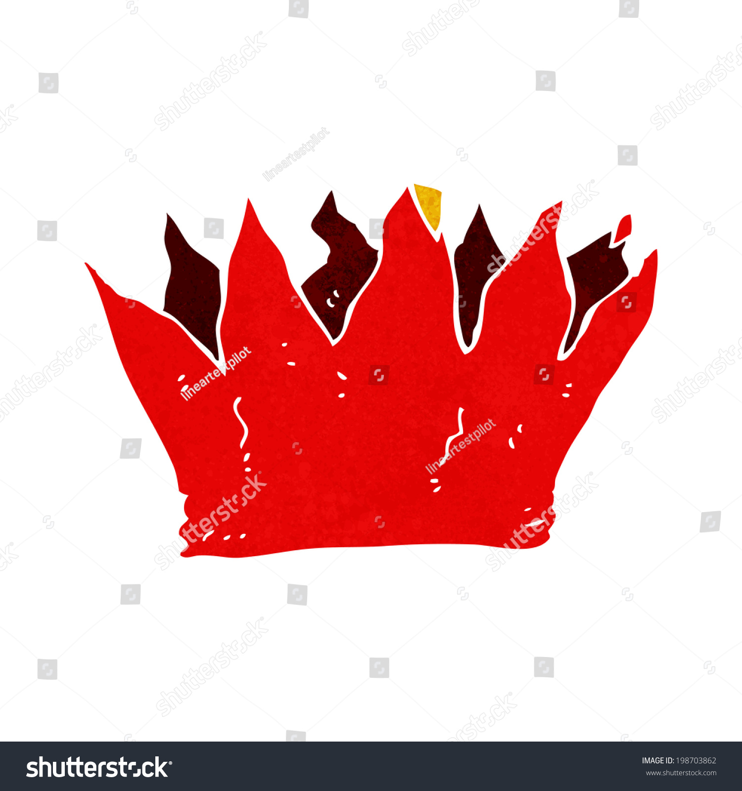 Cartoon Paper Crown Stock Vector (Royalty Free) 198703862 | Shutterstock
